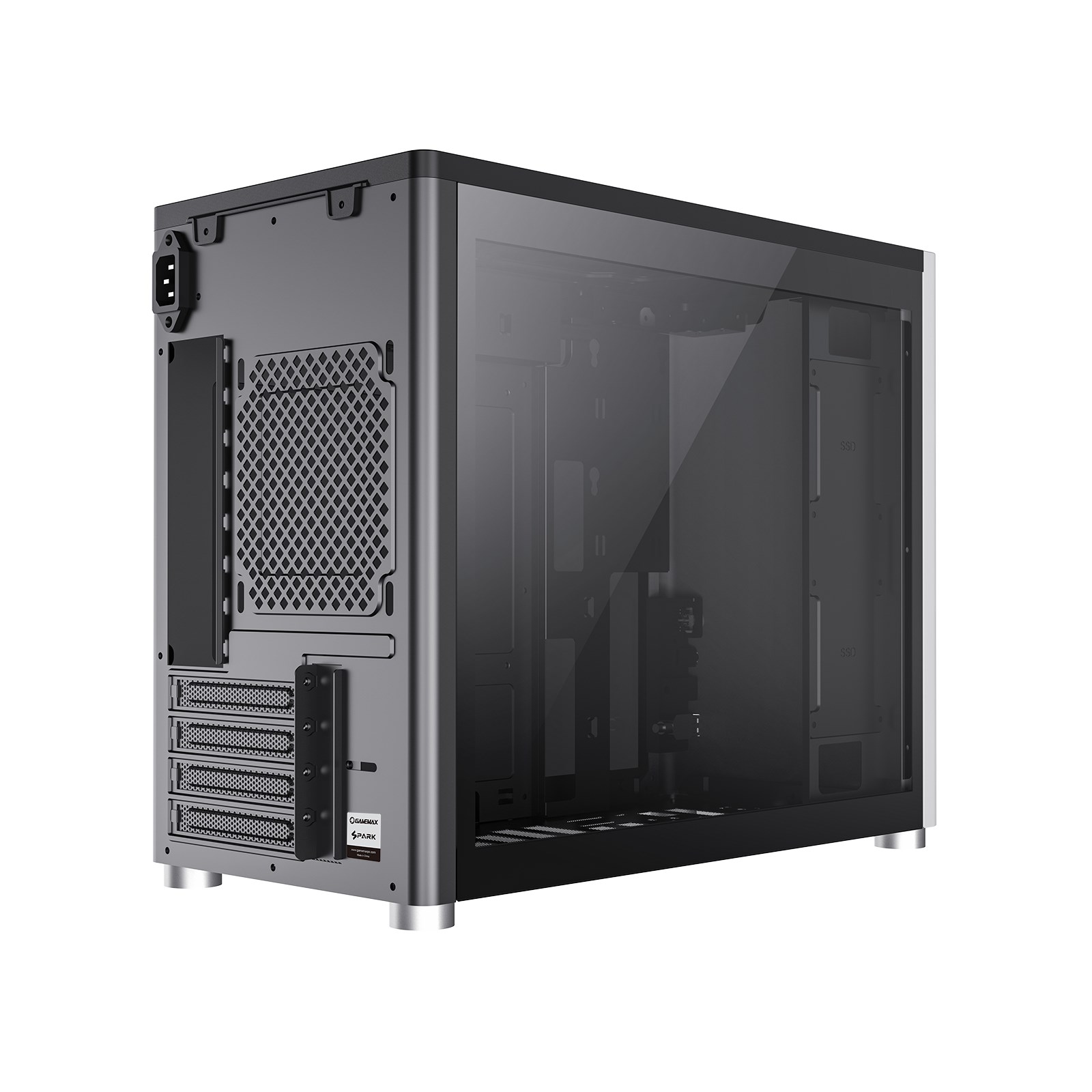 GameMax Spark Mini Tower Gaming Case - White - GMX-SPARKWHT | CCL