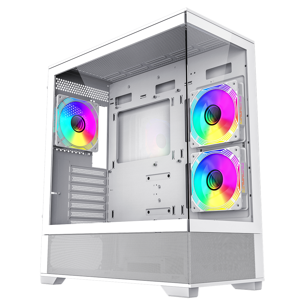 GameMax Vista Mid Tower Gaming Case - White - GMX-VISTA-AW-WHT | CCL