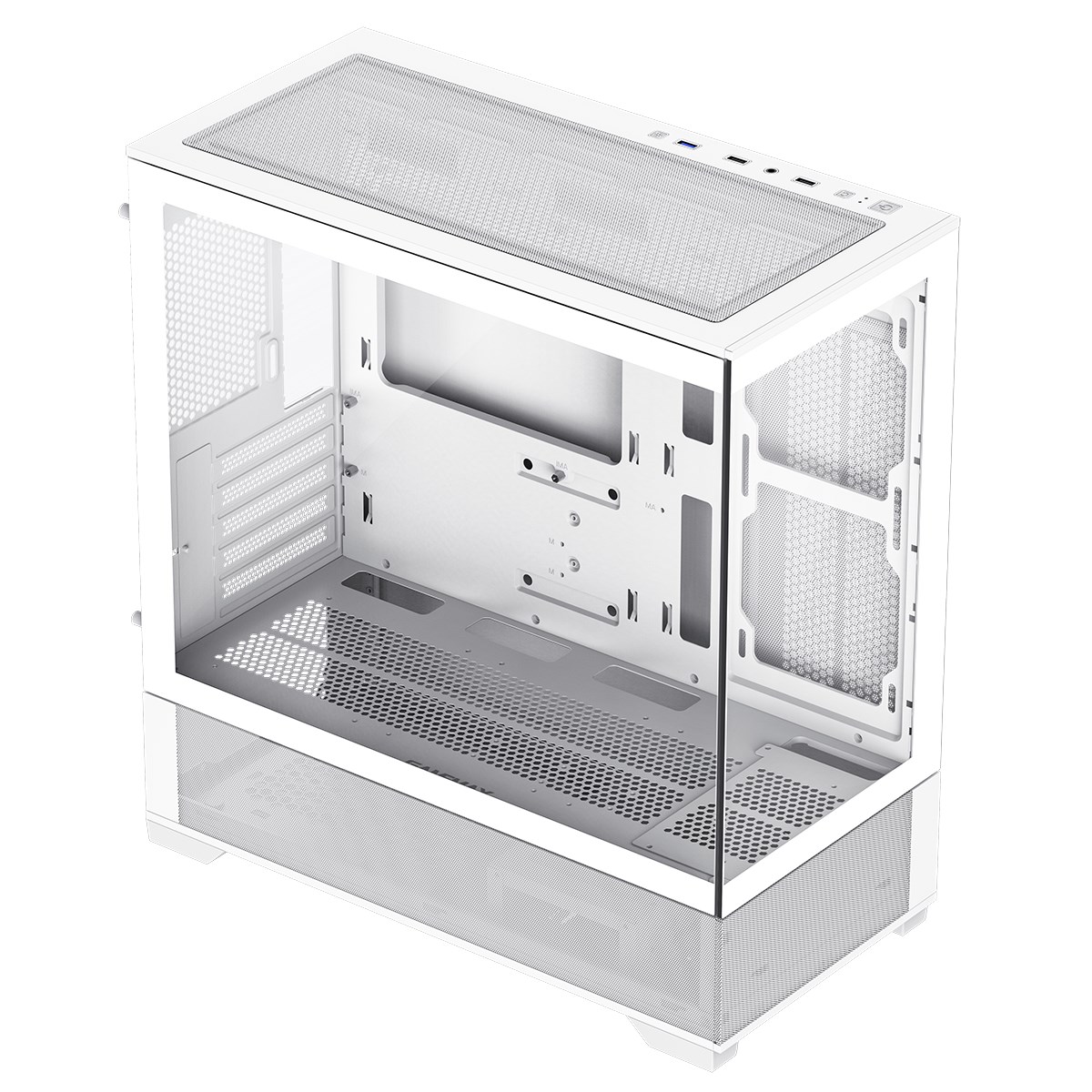 GameMax Vista Mini 3 Mid Tower Gaming Case - White - GMX-VISTA-MW-3 | CCL