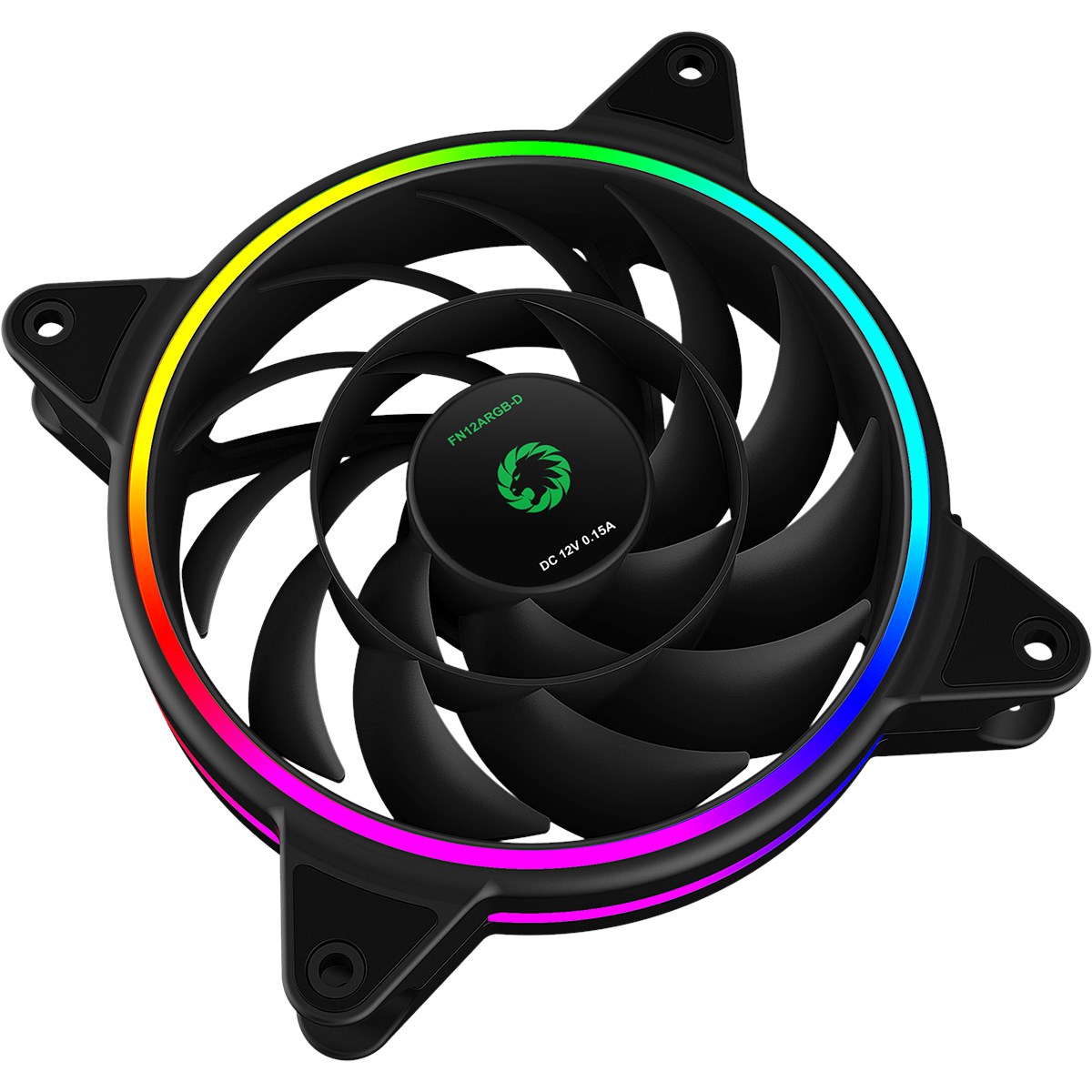GameMax Razor 120mm Rainbow ARGB Fan - SLIM-ARGB (KAB-03A) | CCL Computers
