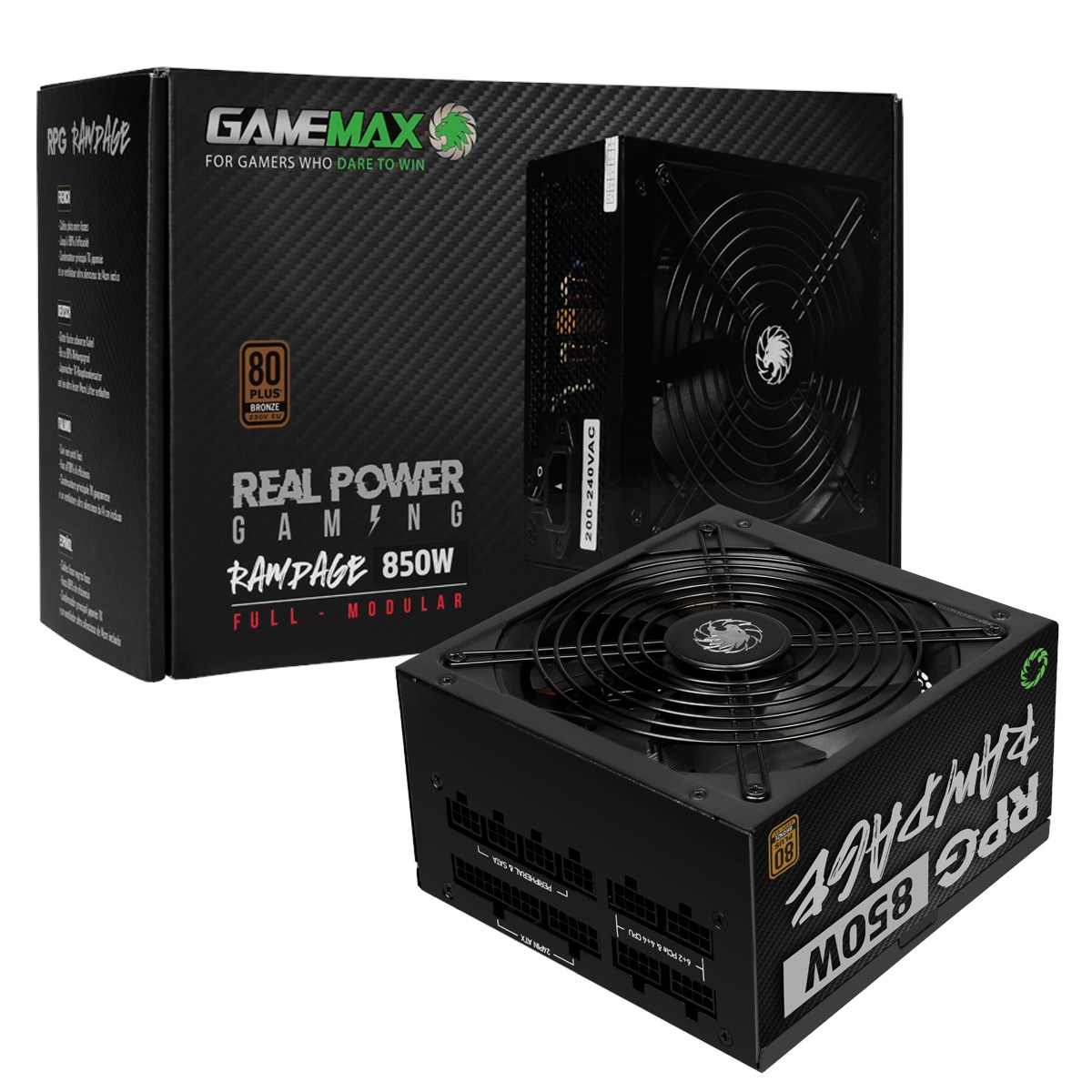 850W GameMax RPG Rampage Modular 80 Plus Bronze PSU - GMXRPG850FMOD | CCL