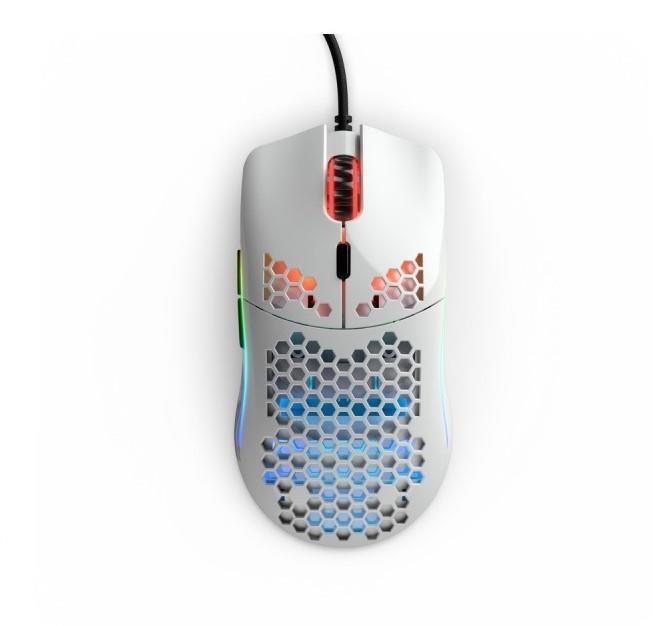 Glorious Model O- USB RGB Odin Optical Gaming Mouse in Glossy White ...