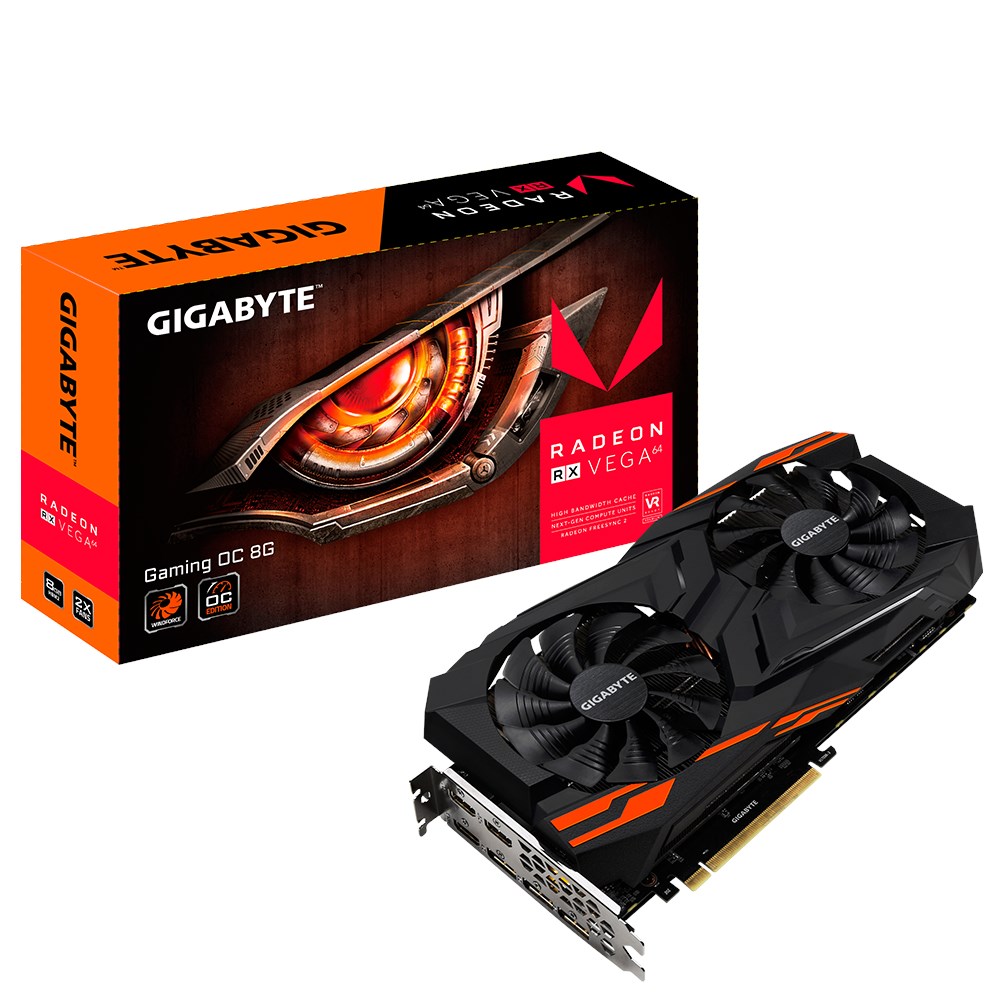 Gigabyte Radeon RX Vega 64 GAMING 8GB - GV-RXVEGA64GAMING OC-8GD | CCL ...
