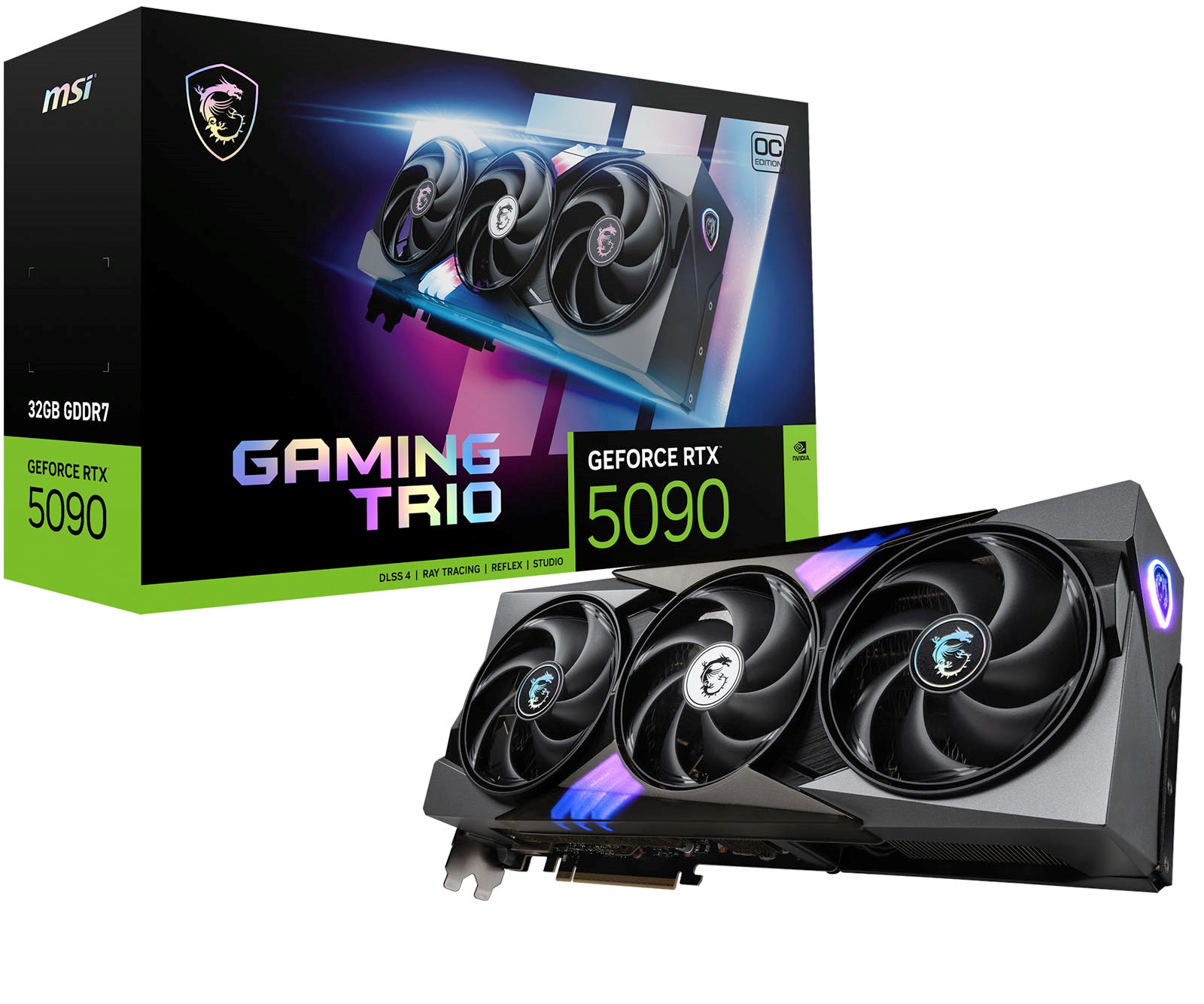 MSI GeForce RTX 5090 GAMING TRIO OC 32GB GPU - RTX 5090 32G GAMING TRIO ...