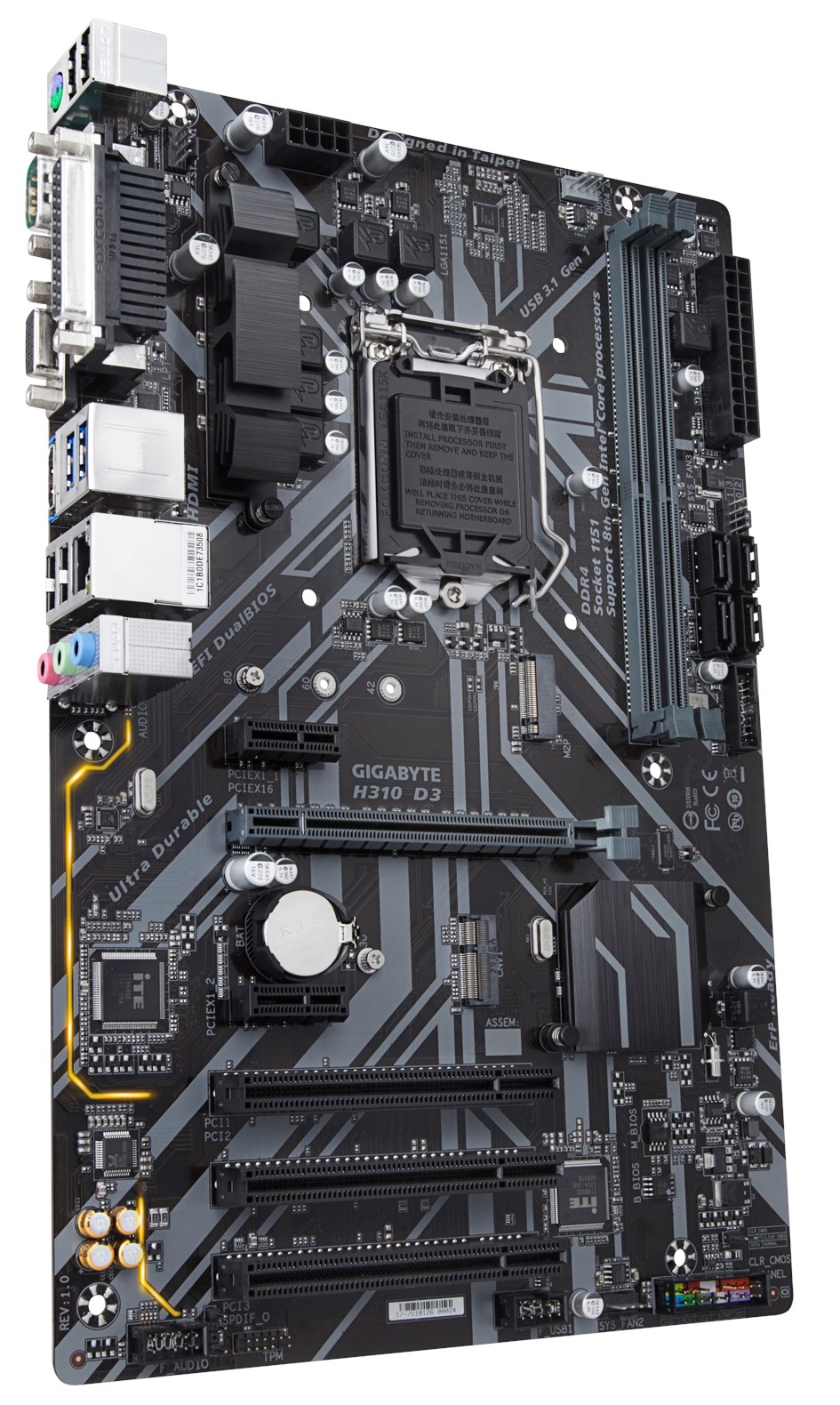 Gigabyte H310 D3 Intel Socket 1151 Motherboard - H310 D3 | CCL Computers
