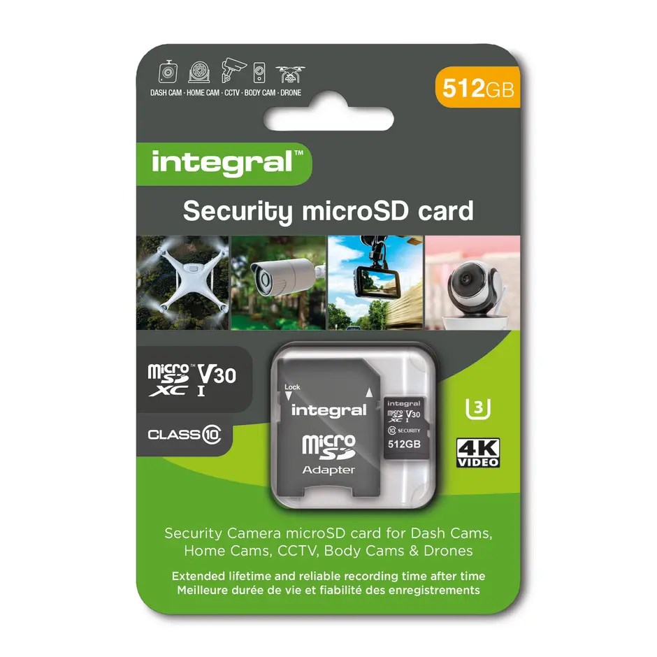 512GB Integral UHS-1 (U3) microSD Card - INMSDX512G10-SEC | CCL