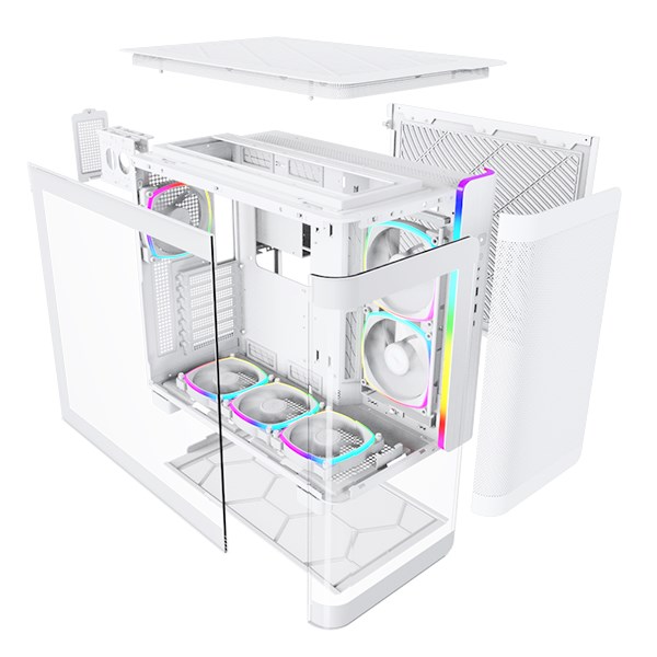 Montech KING 95 PRO Mid Tower Gaming Case - White - KING 95 PRO (W) | CCL