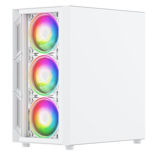 Vida Lucid Mid Tower Gaming Case - White - LUCID-WHT | CCL