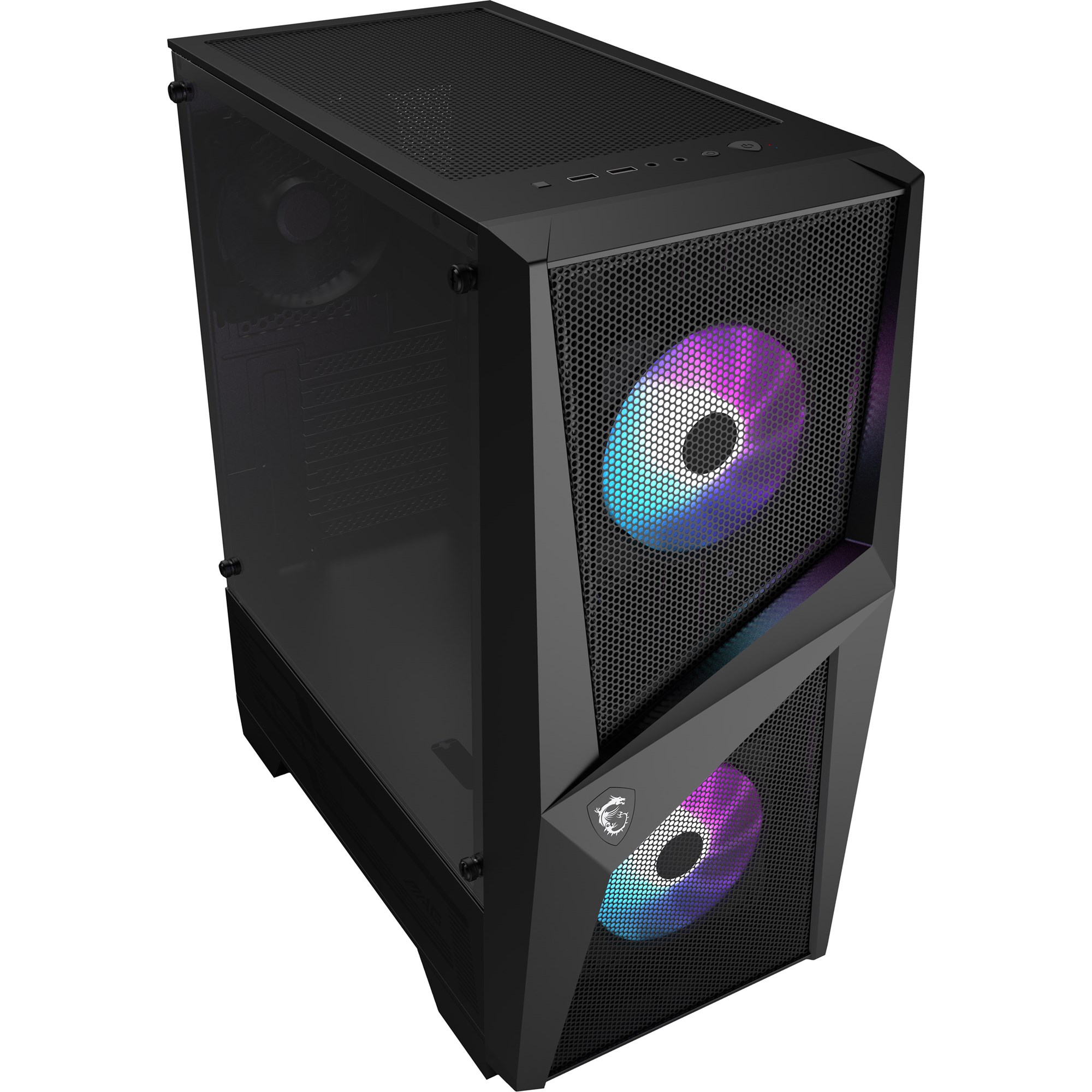 MSI MAG FORGE 100R Mid Tower Gaming Case - Black - MAG FORGE 100R | CCL