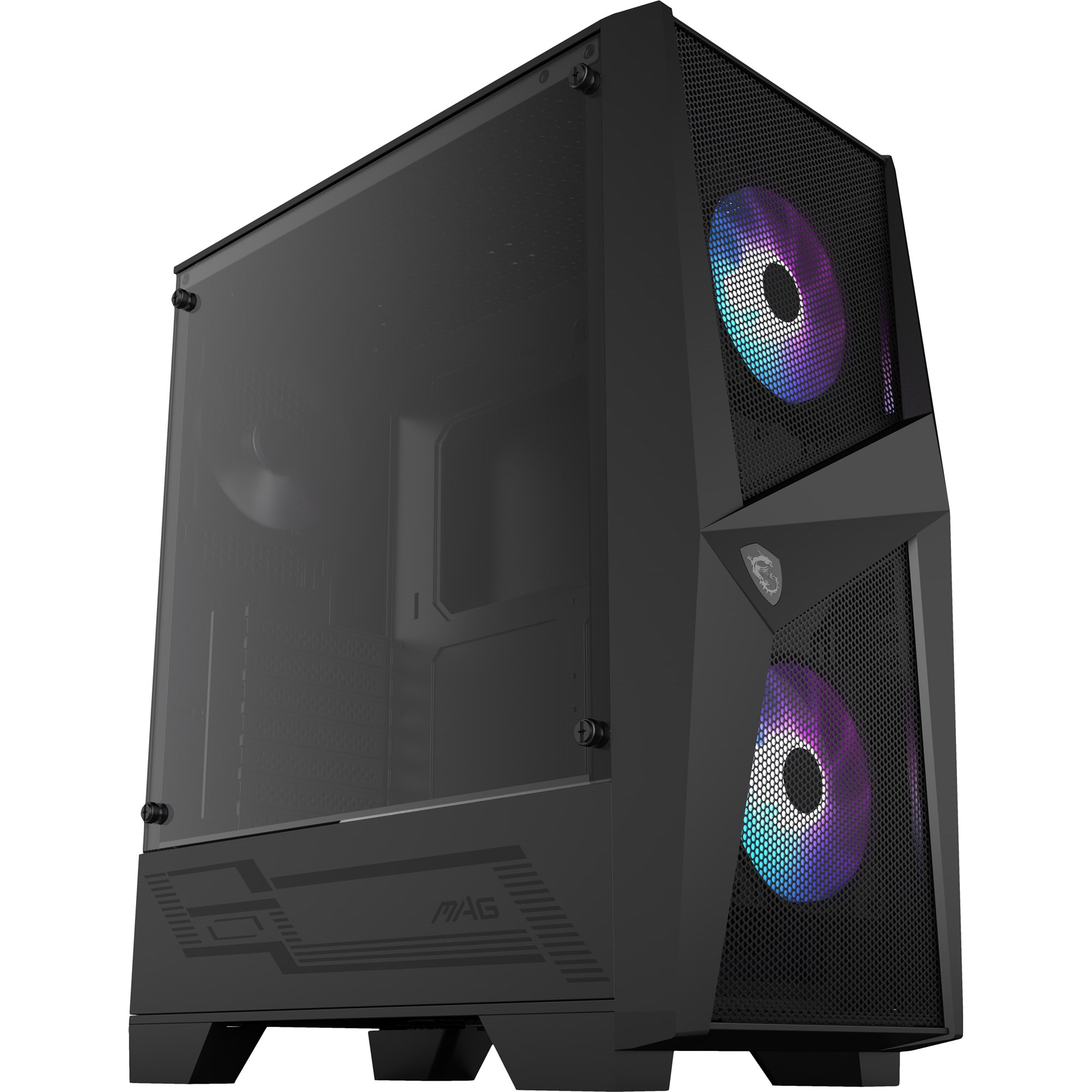 MSI MAG FORGE 100R Mid Tower Gaming Case - Black - MAG FORGE 100R | CCL