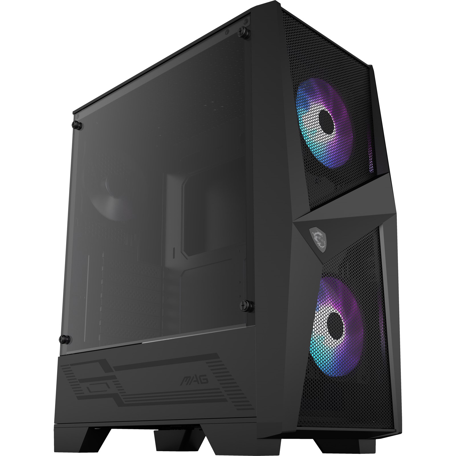 MSI MAG FORGE 100R Mid Tower Gaming Case - Black - MAG FORGE 100R | CCL