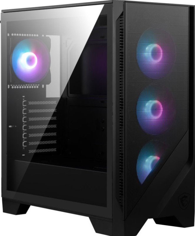 MSI MAG FORGE 320R AIRFLOW Mid Tower Gaming Case - Black - MAG FORGE ...