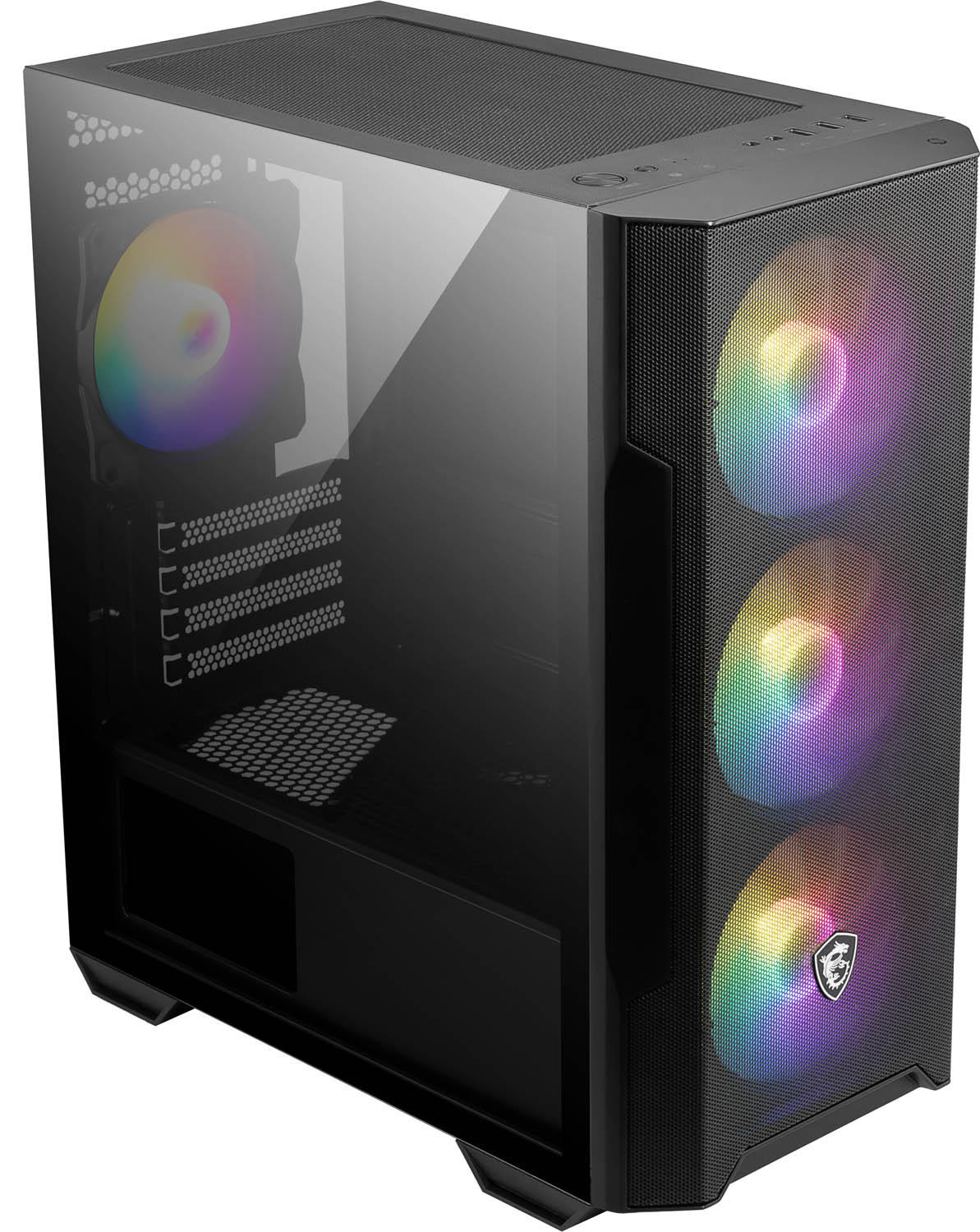 MSI MAG FORGE M100R Mid Tower Gaming Case - Black - MAG FORGE M100R | CCL