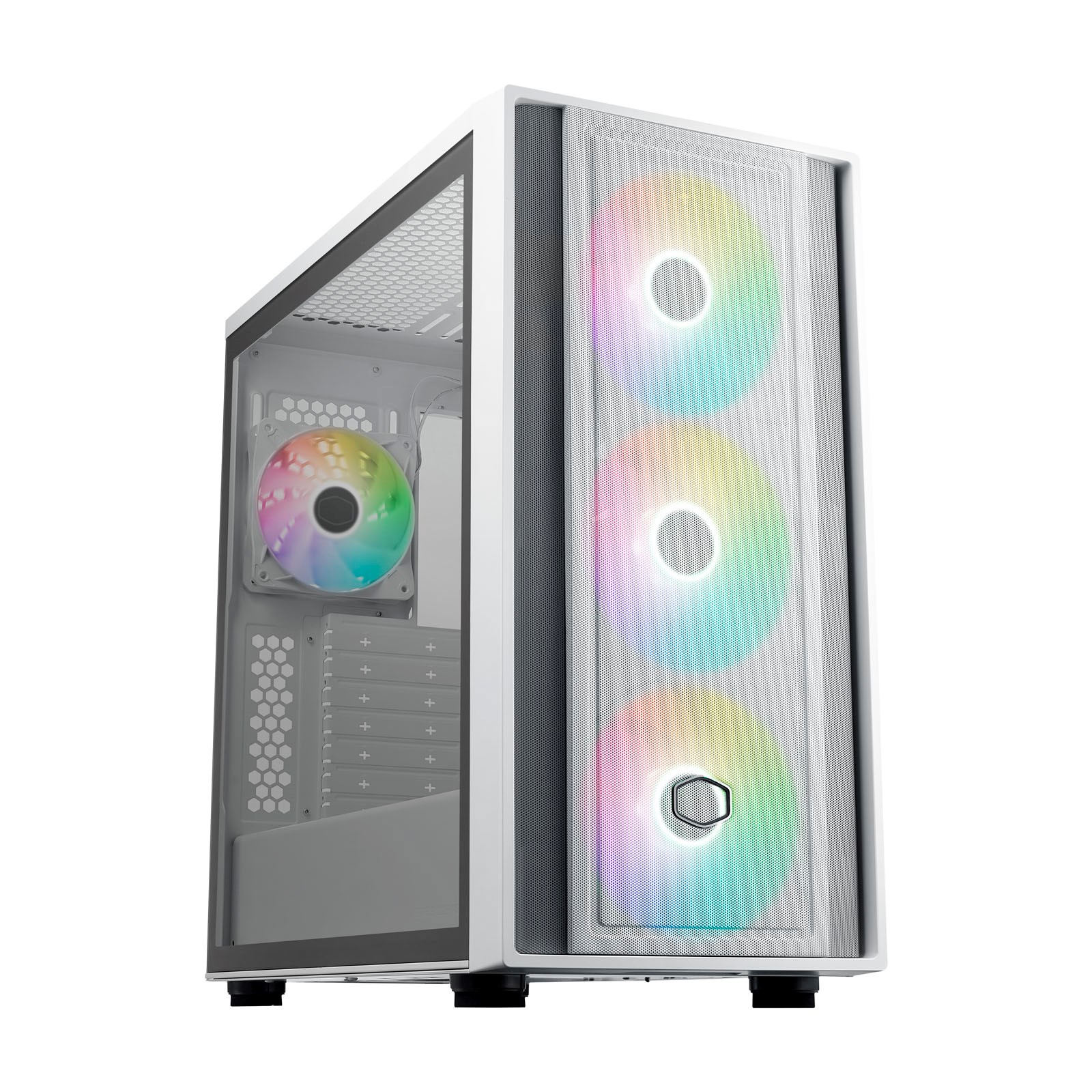 Cooler Master MasterBox 600 Mid Tower Gaming Case - White - MB600-WGNN ...