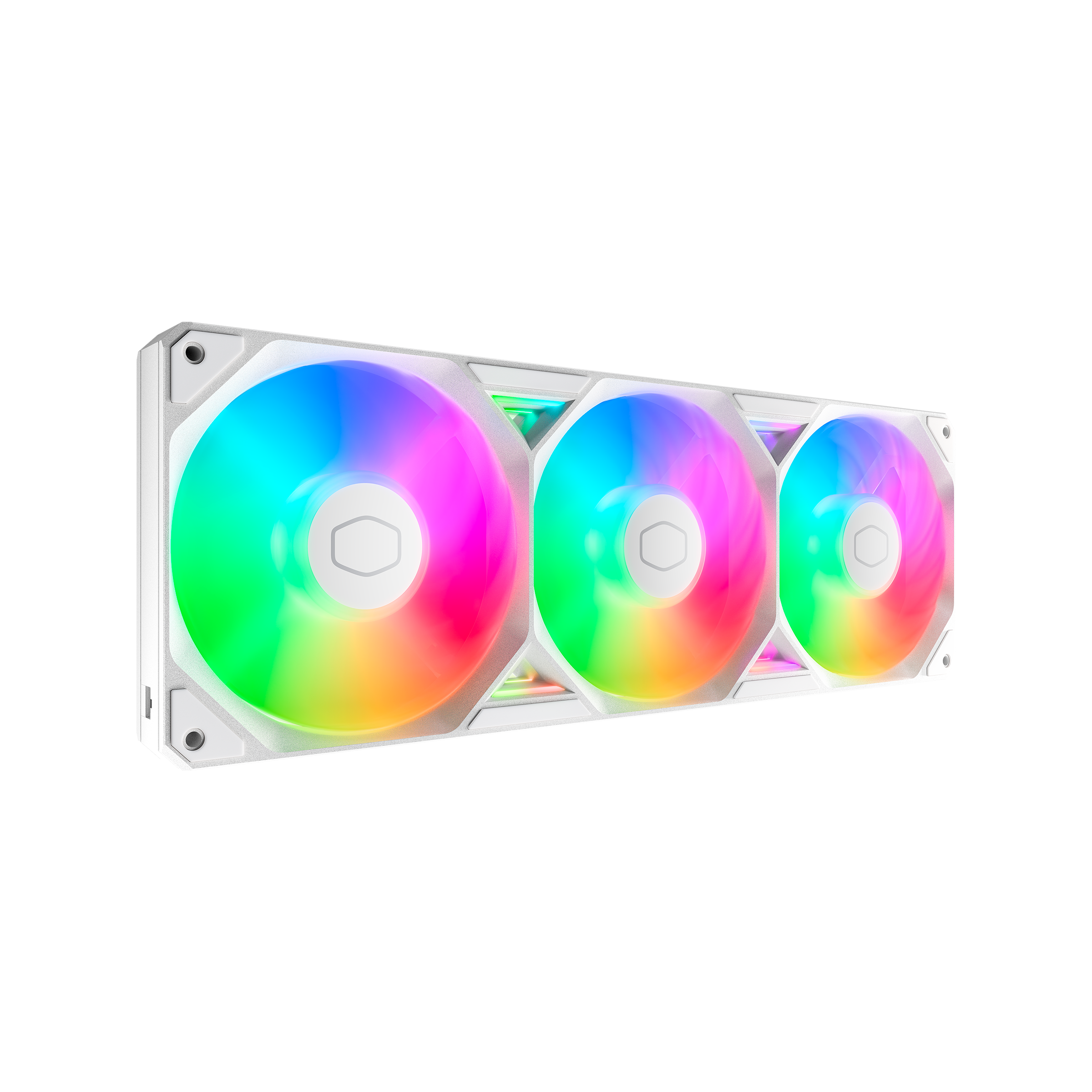 Cooler Master SickleFlow Edge 360 ARGB White Edition 3 x120mm Chassis ...