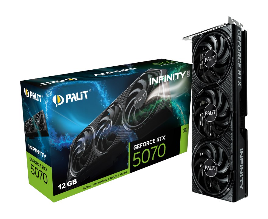 Palit GeForce RTX 5070 Infinity 3 12GB GPU - NE75070019K9-GB2050S | CCL