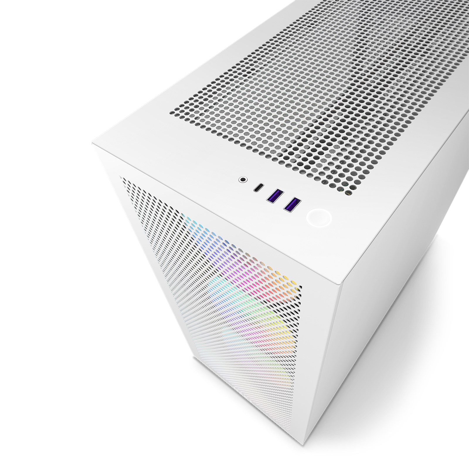 NZXT H7 Flow RGB (2023) Mid Tower Case - White - CM-H71FW-R1 | CCL