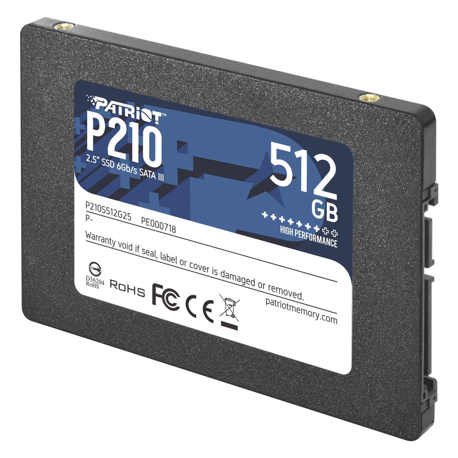 512GB Patriot P210 2.5" SATA III SSD - P210S512G25 | CCL