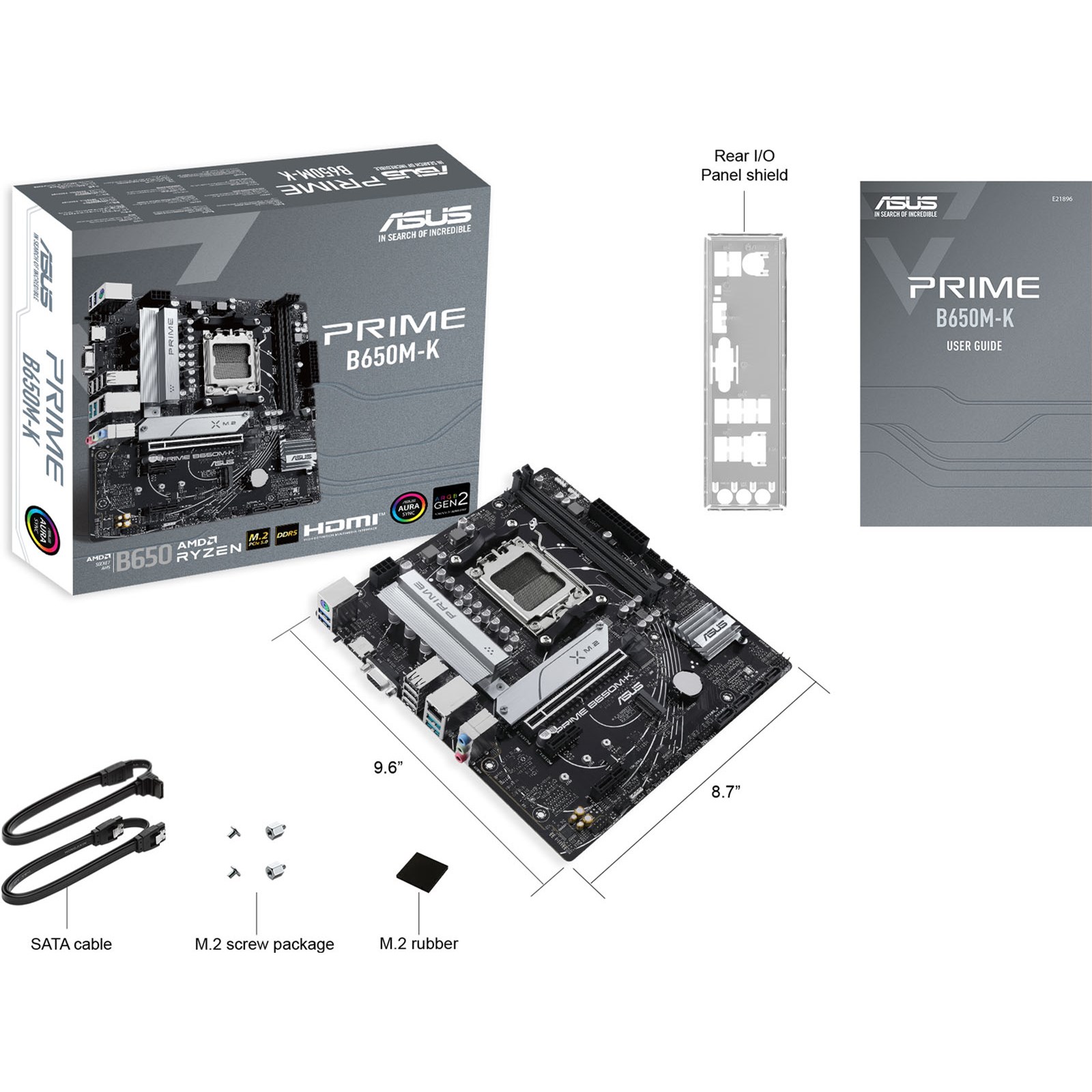 ASUS Prime B650M-K AMD Socket AM5 Motherboard - 90MB1F60-M0EAY0 | CCL