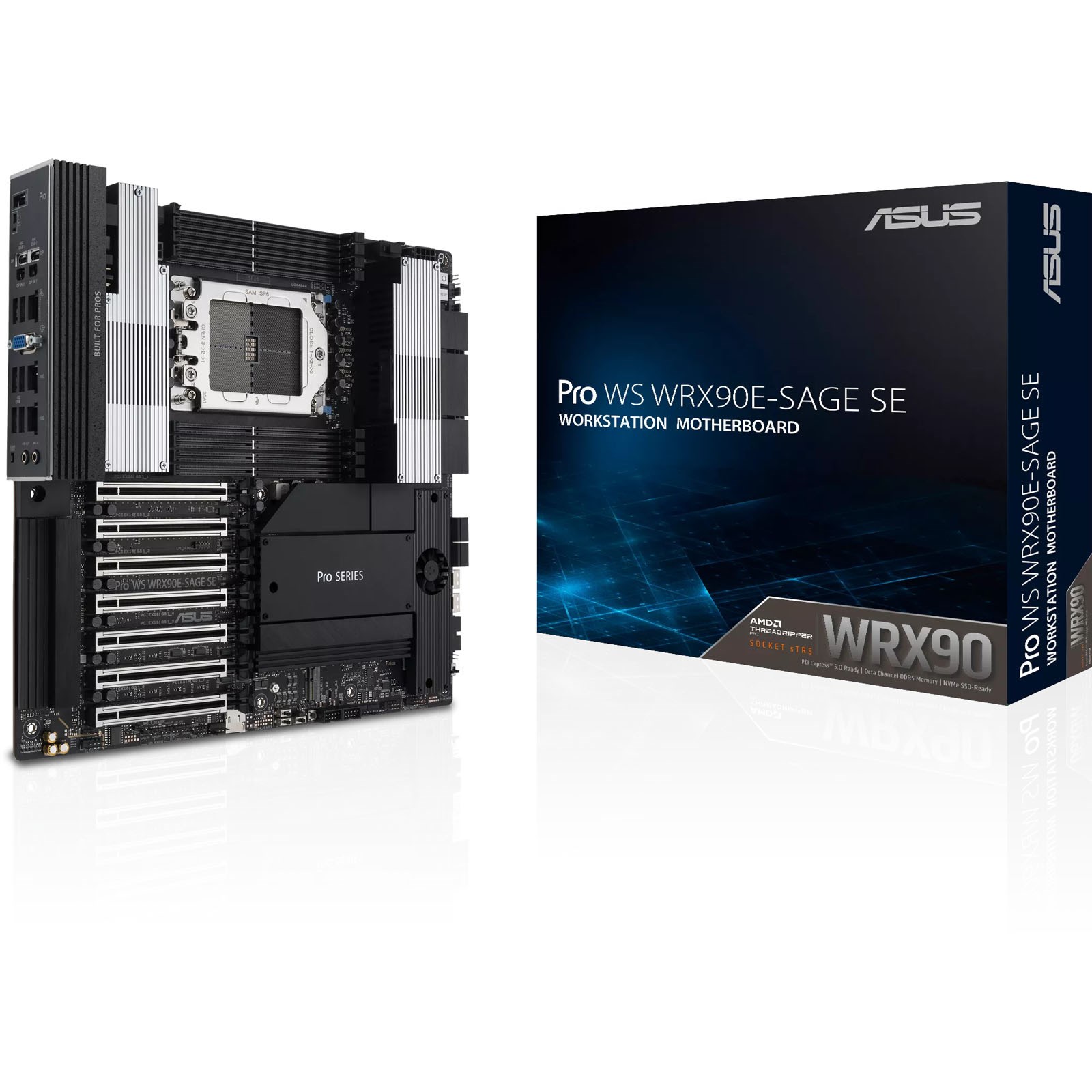 ASUS Pro WS WRX90E-SAGE SE AMD Socket sTR5 Motherboard - 90MB1FW0 ...