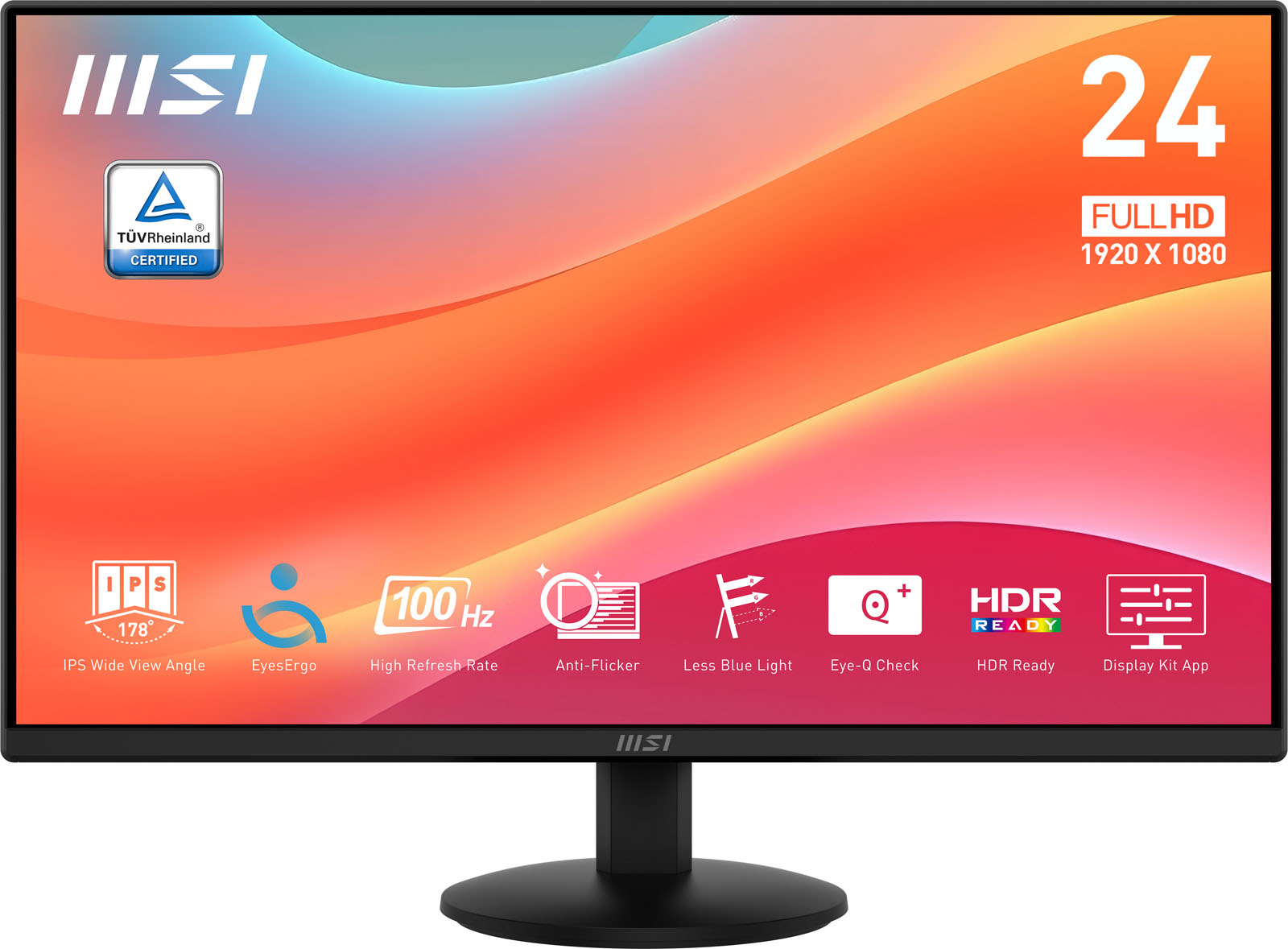 MSI PRO MP242L 24" Full HD IPS 100Hz Monitor - 9S6-3PD5CT-007 | CCL
