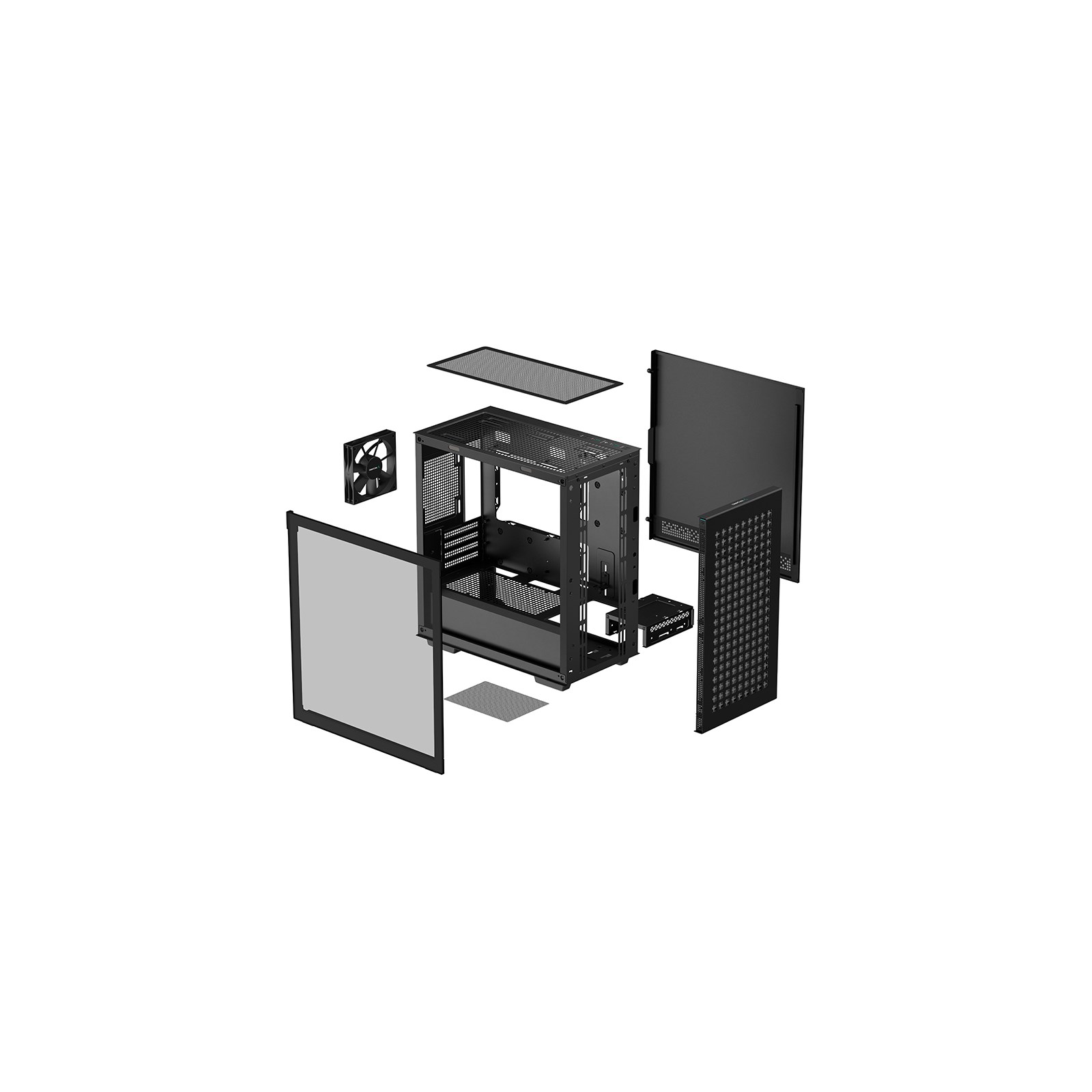 DeepCool CH370 Mid Tower Case - Black - R-CH370-BKNAM1-G-1 | CCL