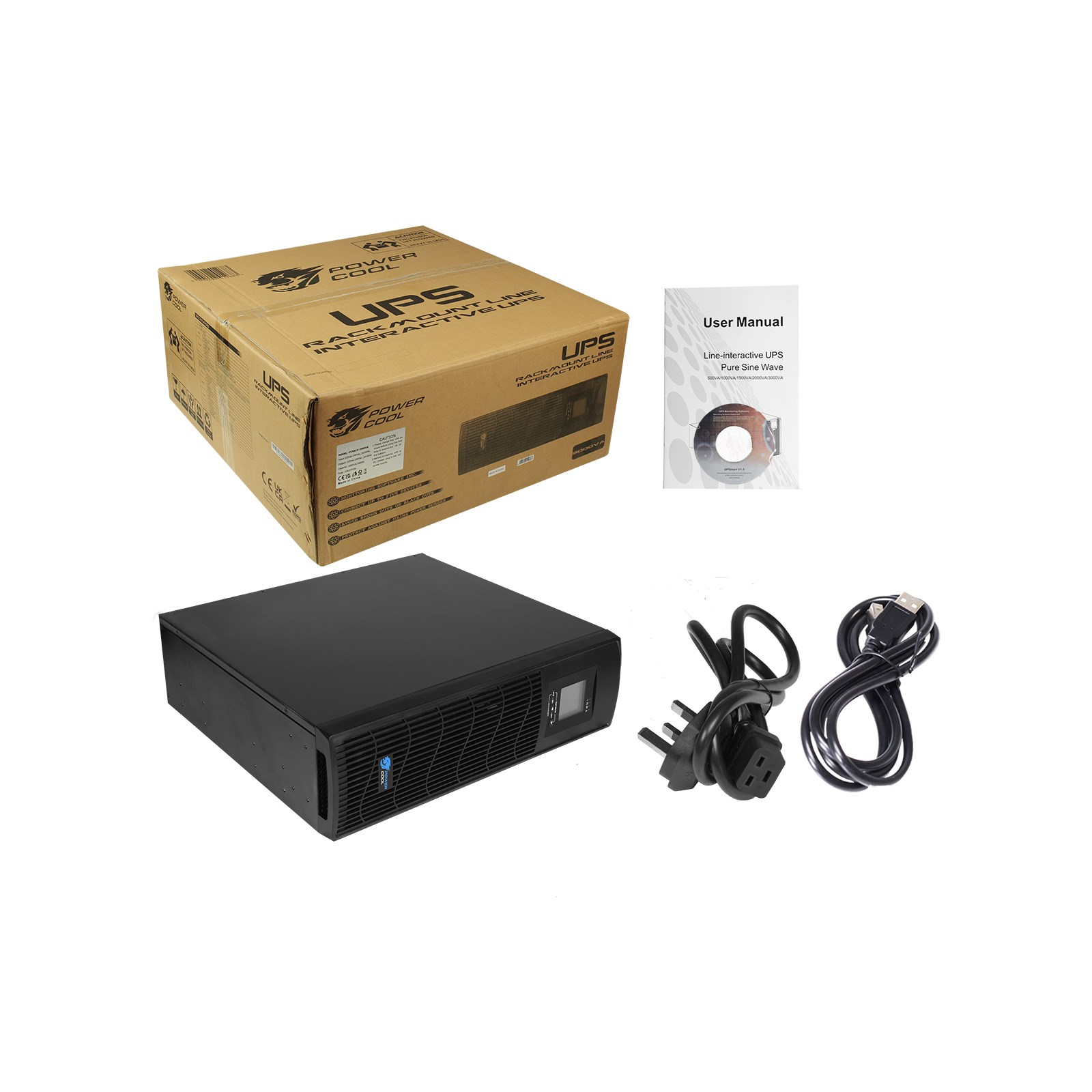 Powercool 3000VA Rack Mount UPS - RACK 3000VA | CCL