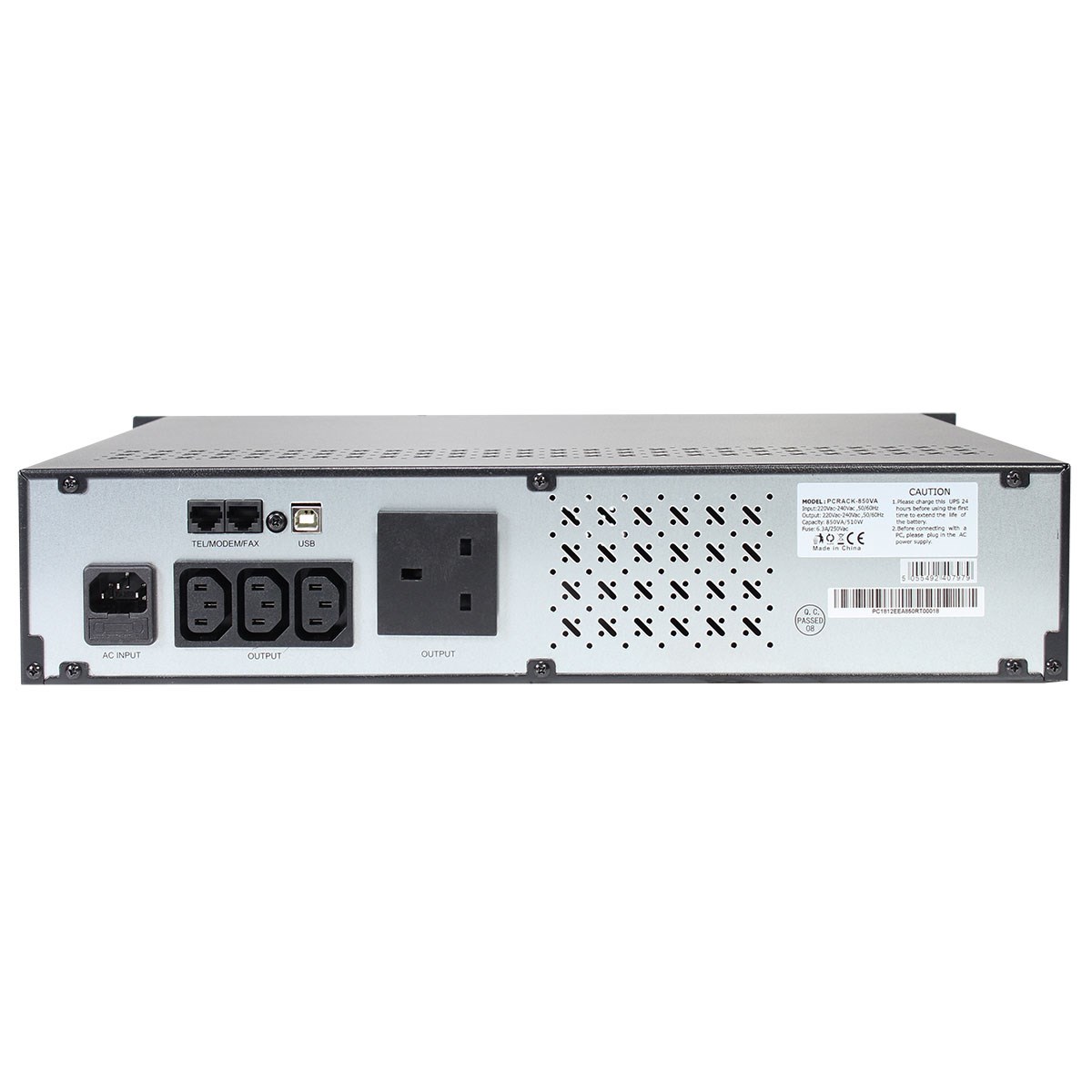Powercool Rack-Mount Off-Line 850VA UPS with LCD & USB Monitoring ...