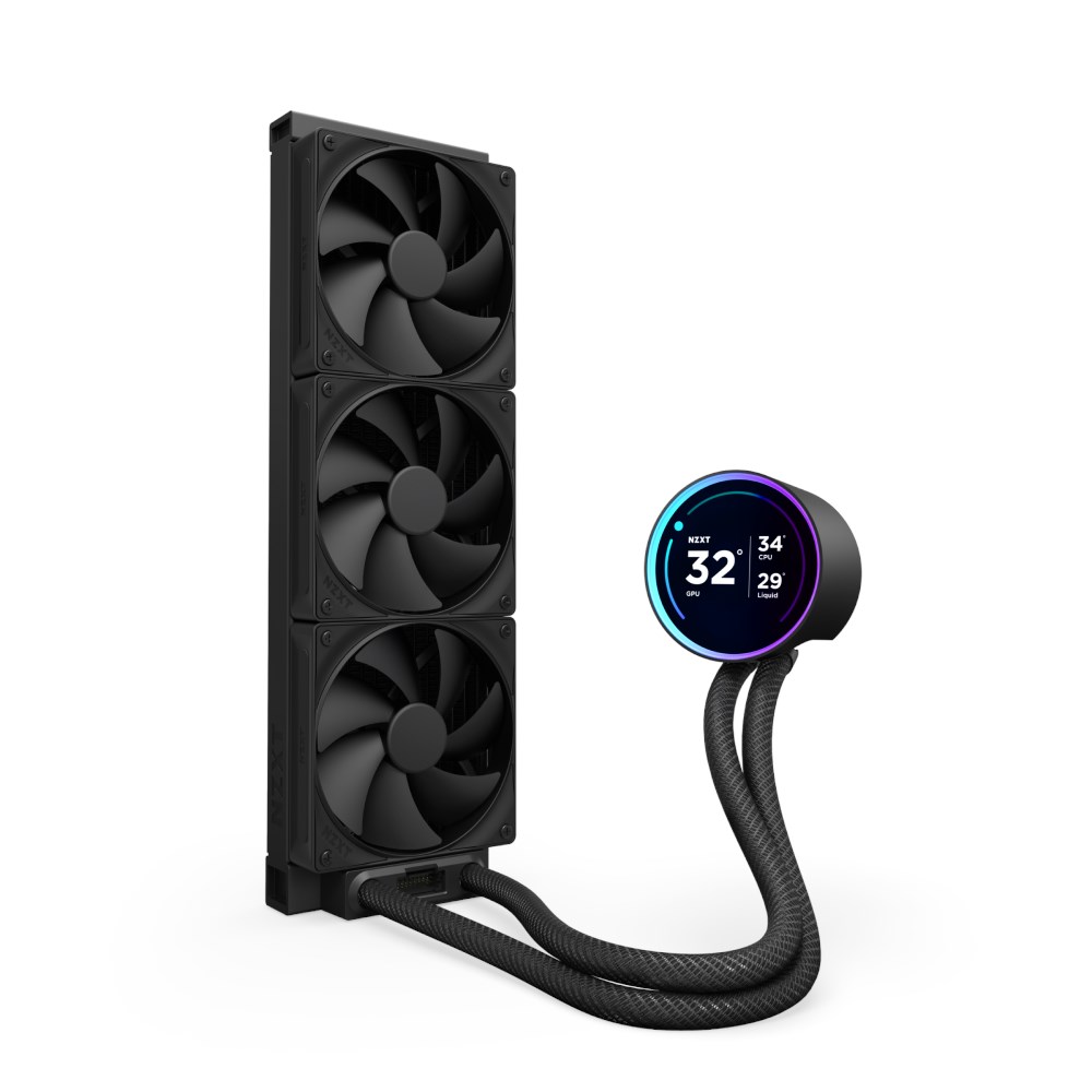 NZXT Kraken Elite 360 (2024) 360mm AiO Liquid CPU Cooler in Black - RL ...