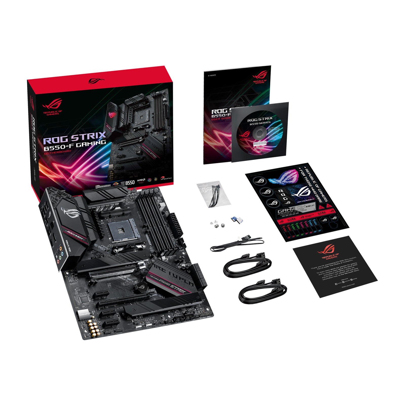 ASUS ROG STRIX B550-F GAMING AMD Socket AM4 B550 Chipset ATX ...