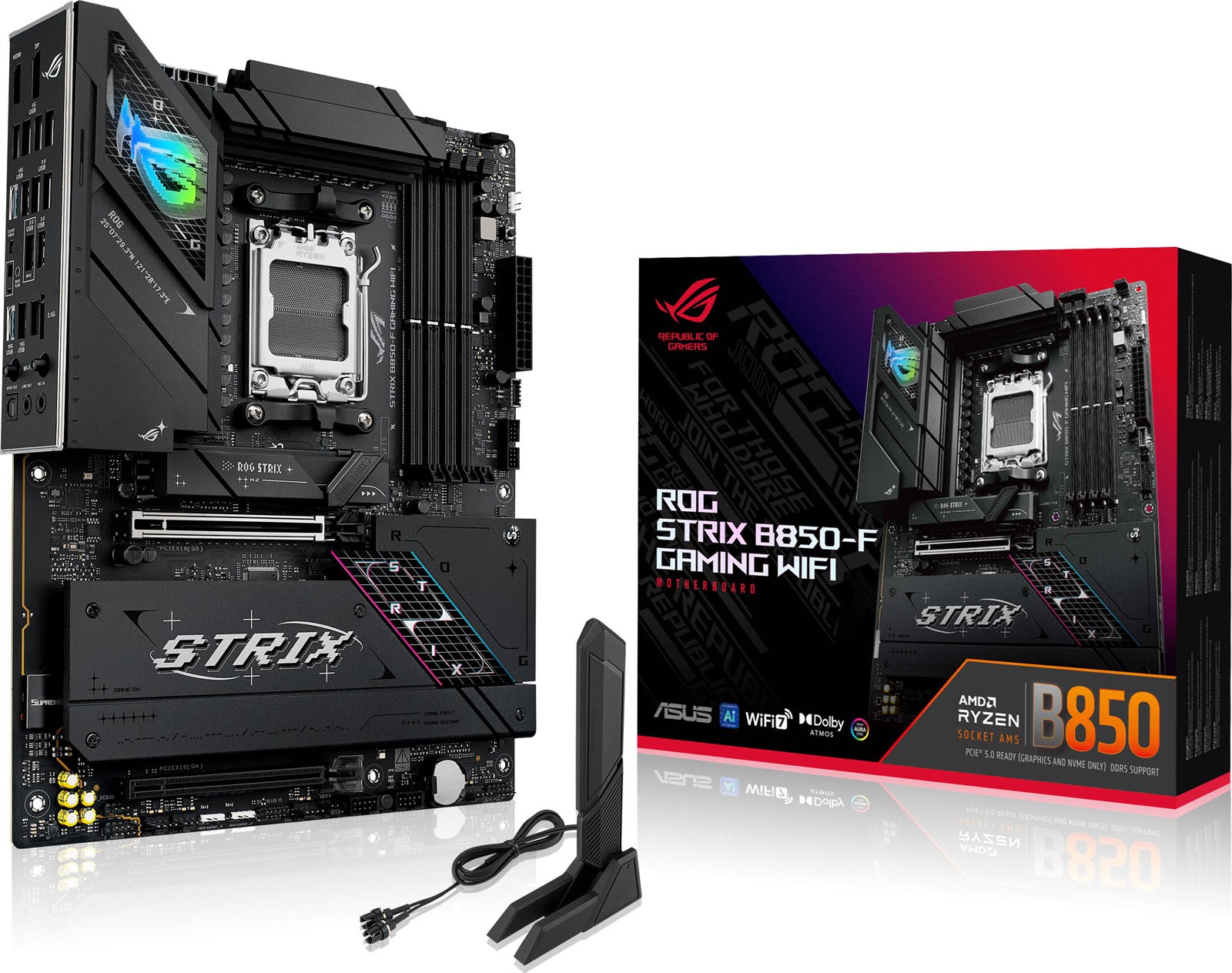 ASUS ROG Strix B850-F Gaming WiFi AMD Socket AM5 Motherboard - 90MB1J70-M0EAY0 | CCL
