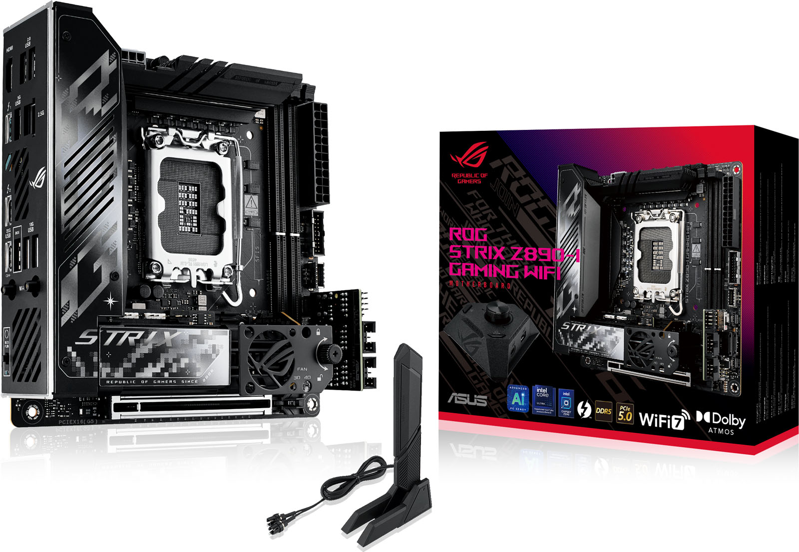 ASUS ROG Strix Z890-I Gaming WiFi Intel Socket 1851 Motherboard ...