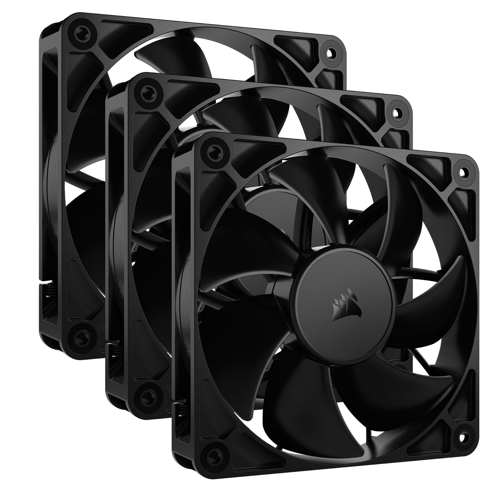Corsair RS120 120mm PWM Triple Pack of Chassis Fans in Black - CO ...