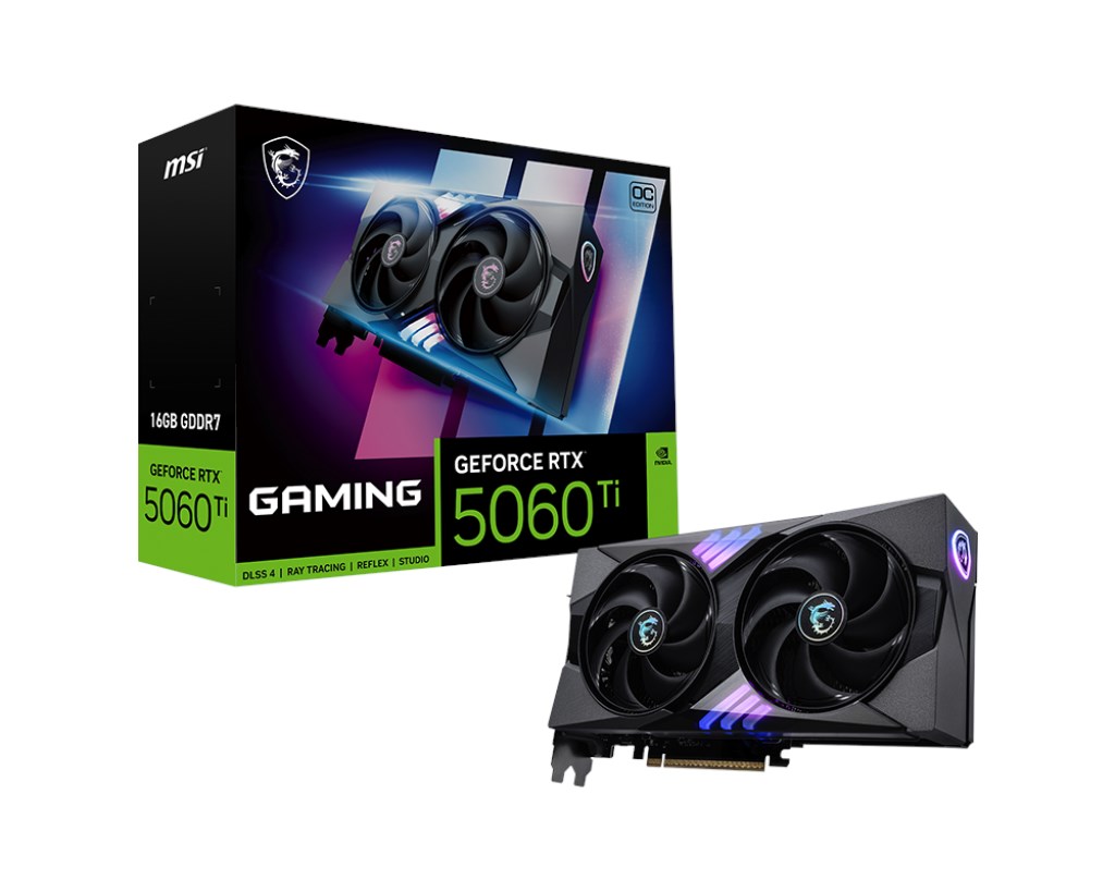 MSI GeForce RTX 5060 Ti GAMING 16GB OC GPU - RTX 5060 Ti 16G GAMING OC ...