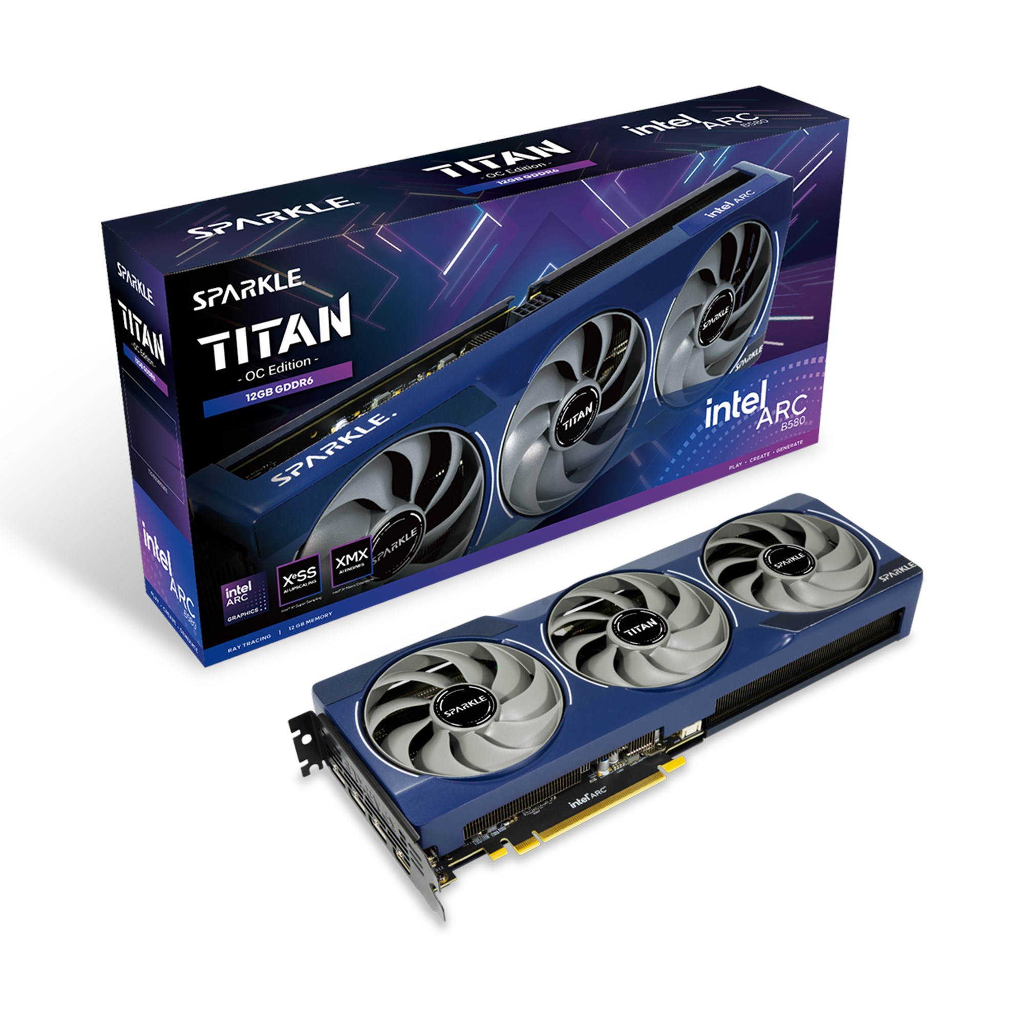 SPARKLE Intel Arc B580 TITAN 12GB OC GPU - SB580T-12GOC | CCL
