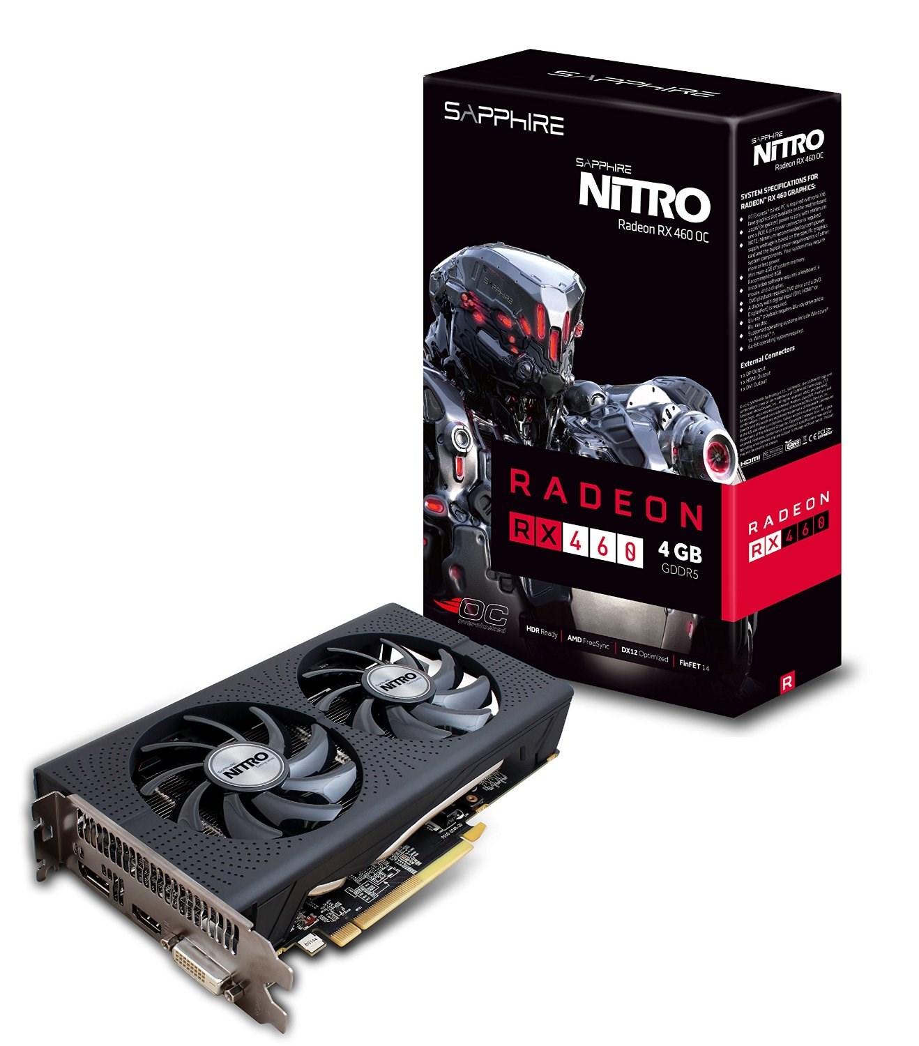 Sapphire Radeon RX 460 NITRO 4GB Graphics Card - 11257-02-20G | CCL ...