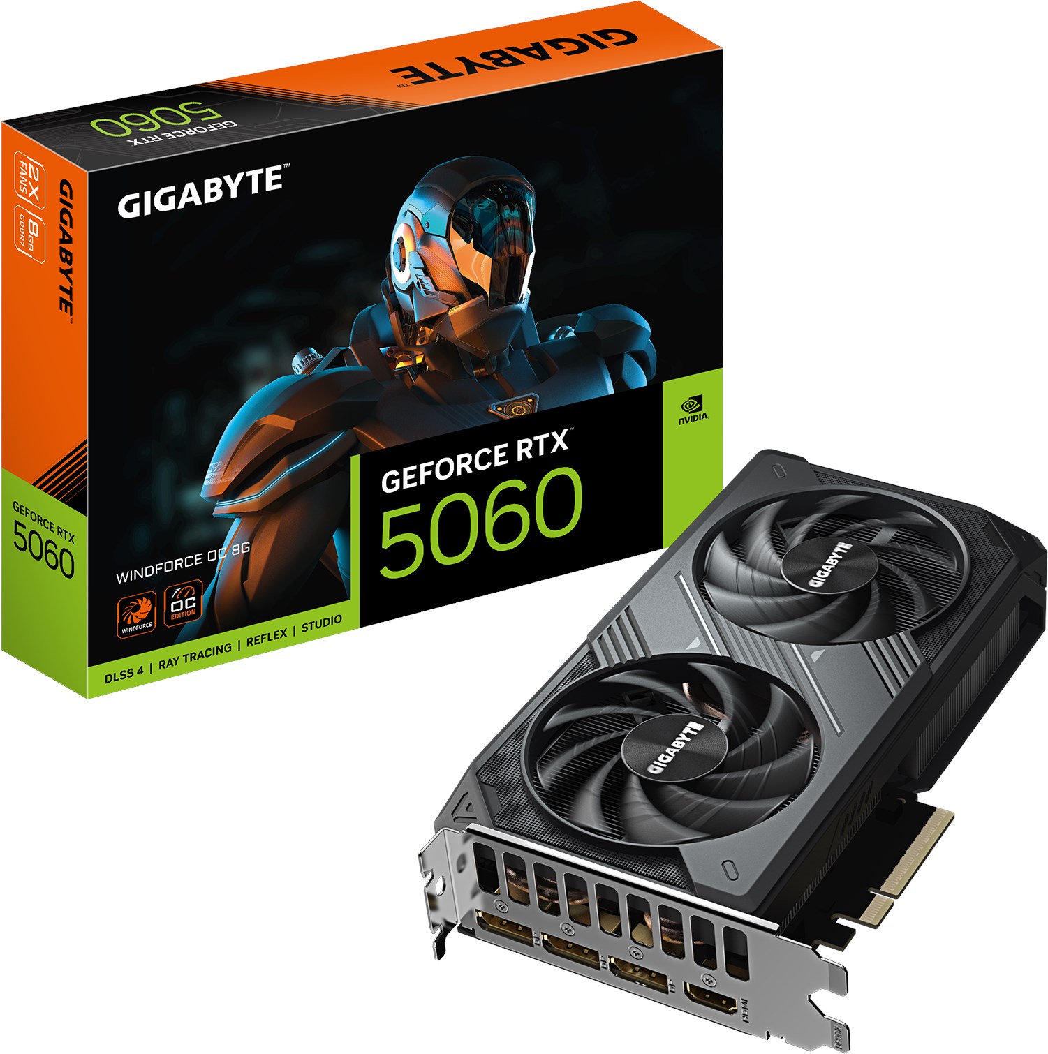 Gigabyte GeForce RTX 5060 WINDFORCE OC 8GB GPU - GV-N5060WF2OC-8GD | CCL
