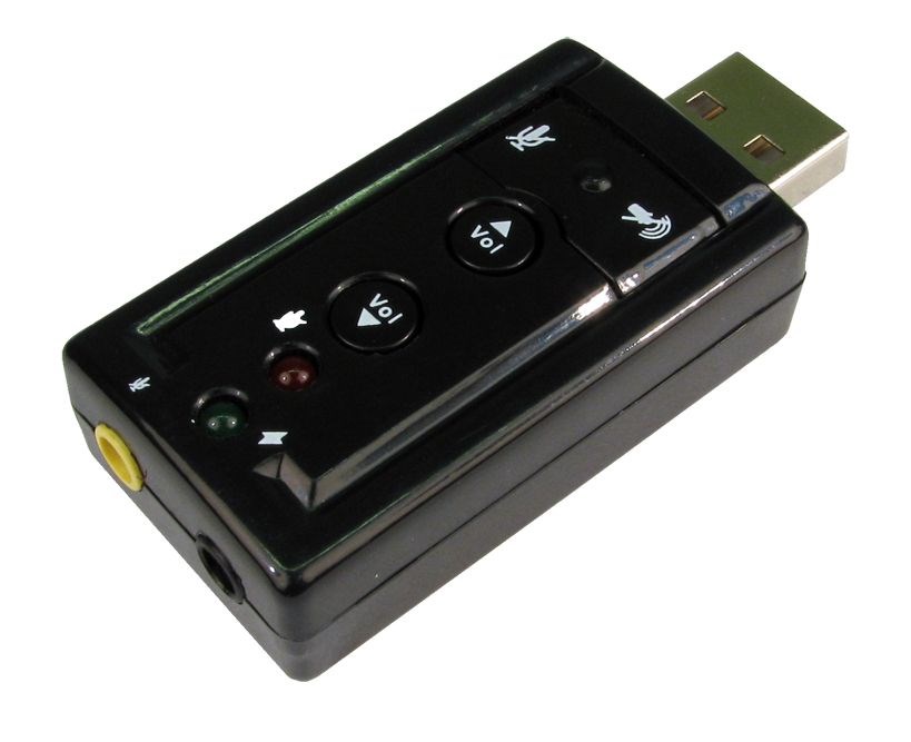 USB Audio & Mic Adaptor - USB-021K | CCL Computers
