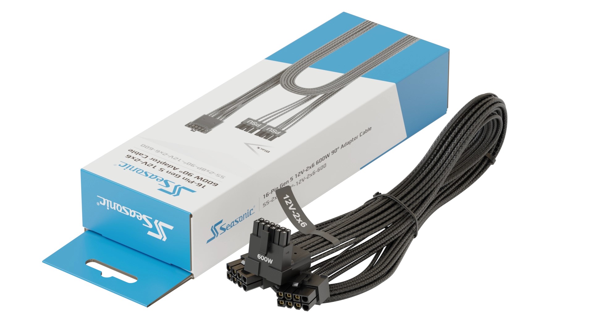 Seasonic 90 degree 12V-2x6 Cable - WA2V16161BW | CCL