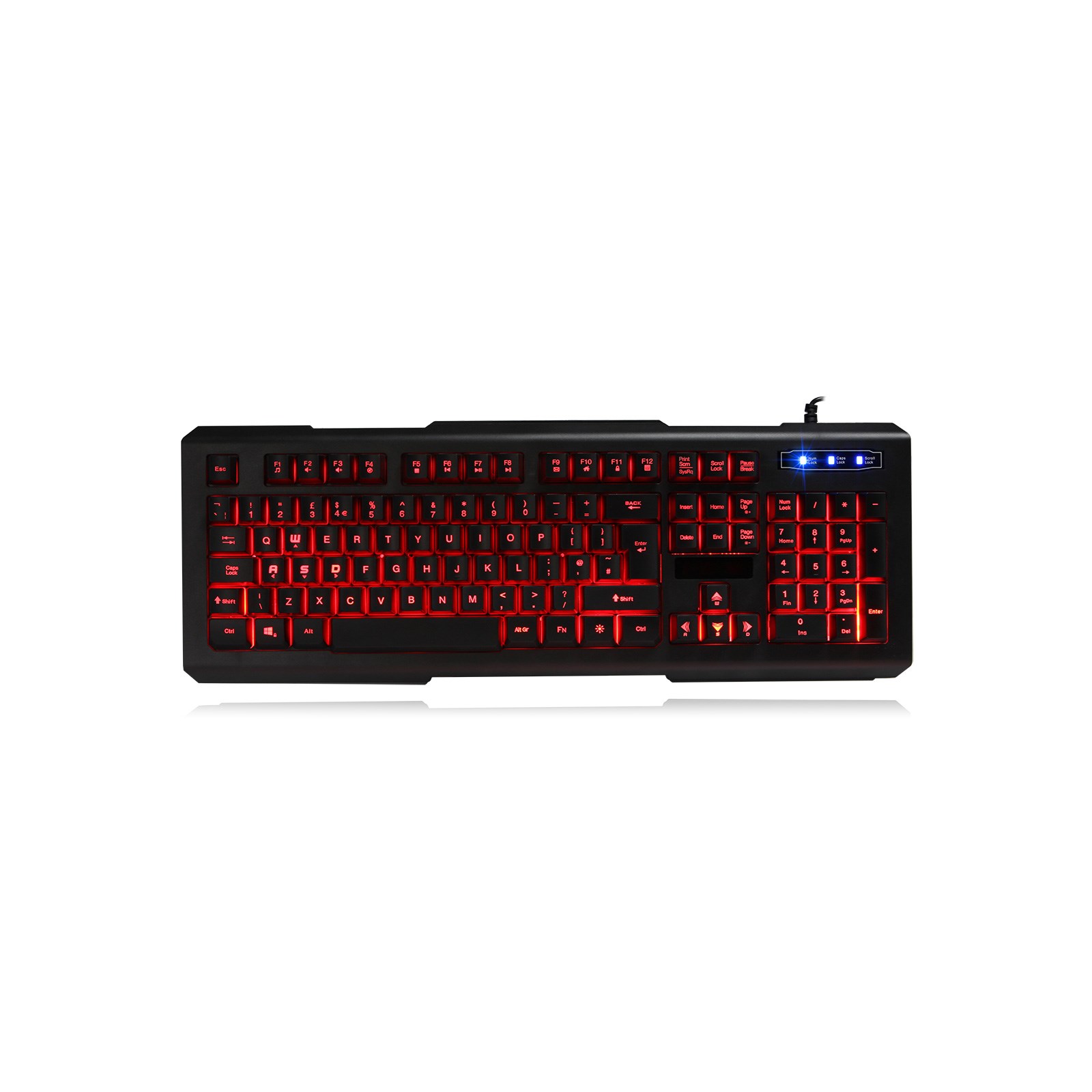 CiT Avenger Illuminated USB Keyboard and Mouse (Black) - WKB208GM803 | CCL