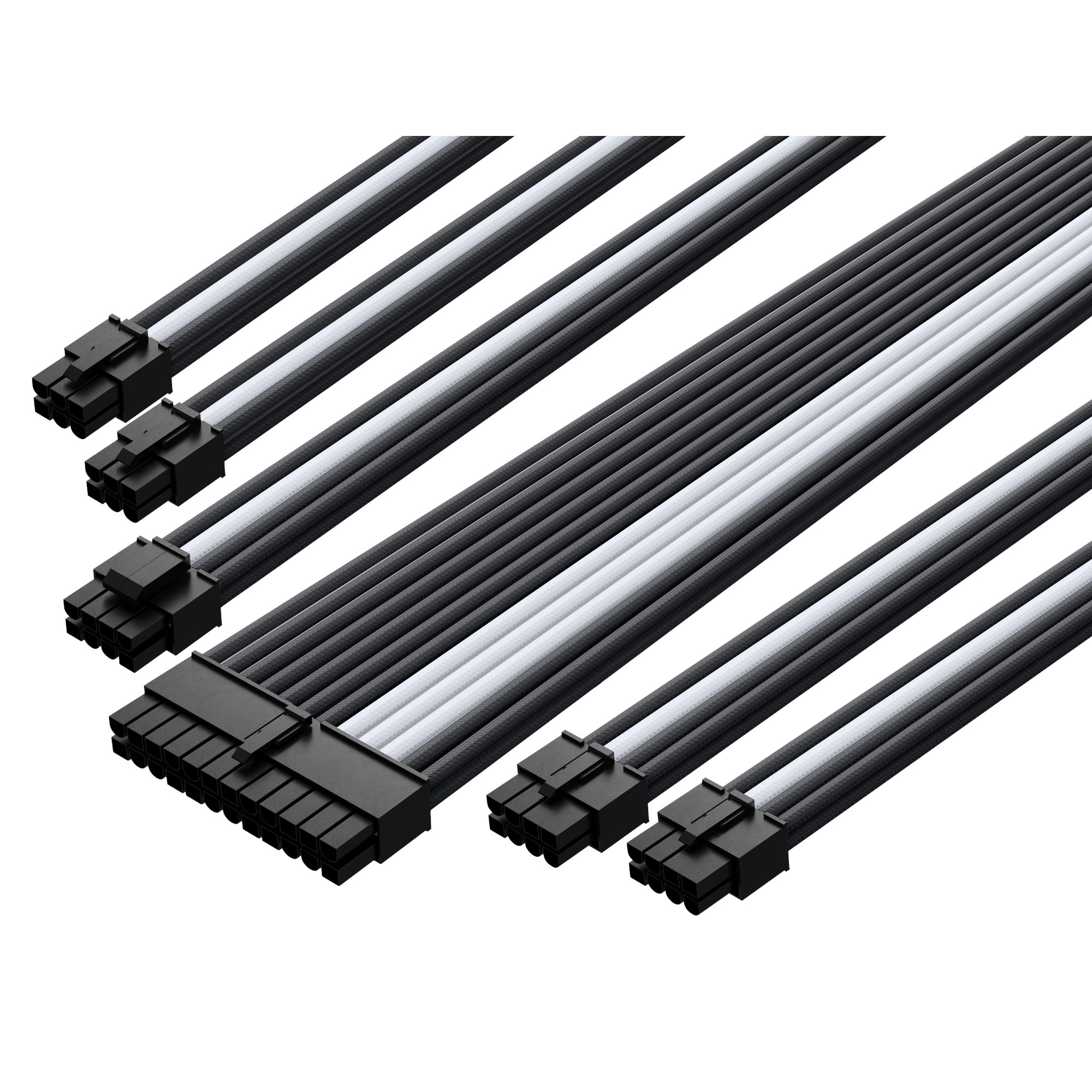 Reaper Cable Classics PSU Extension Kit in Carbon and White - SCBWH | CCL