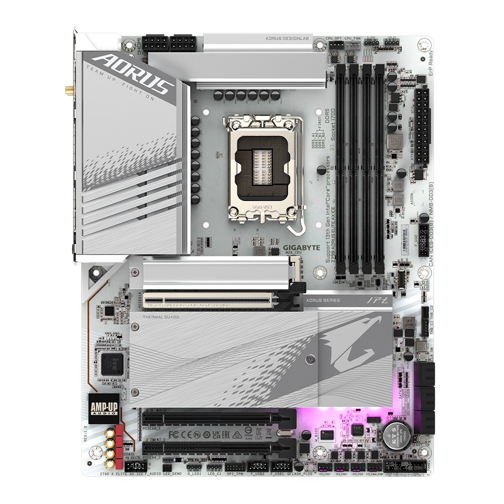 Gigabyte Z790 AORUS ELITE AX ICE Intel Socket 1700 Motherboard - Z790 ...