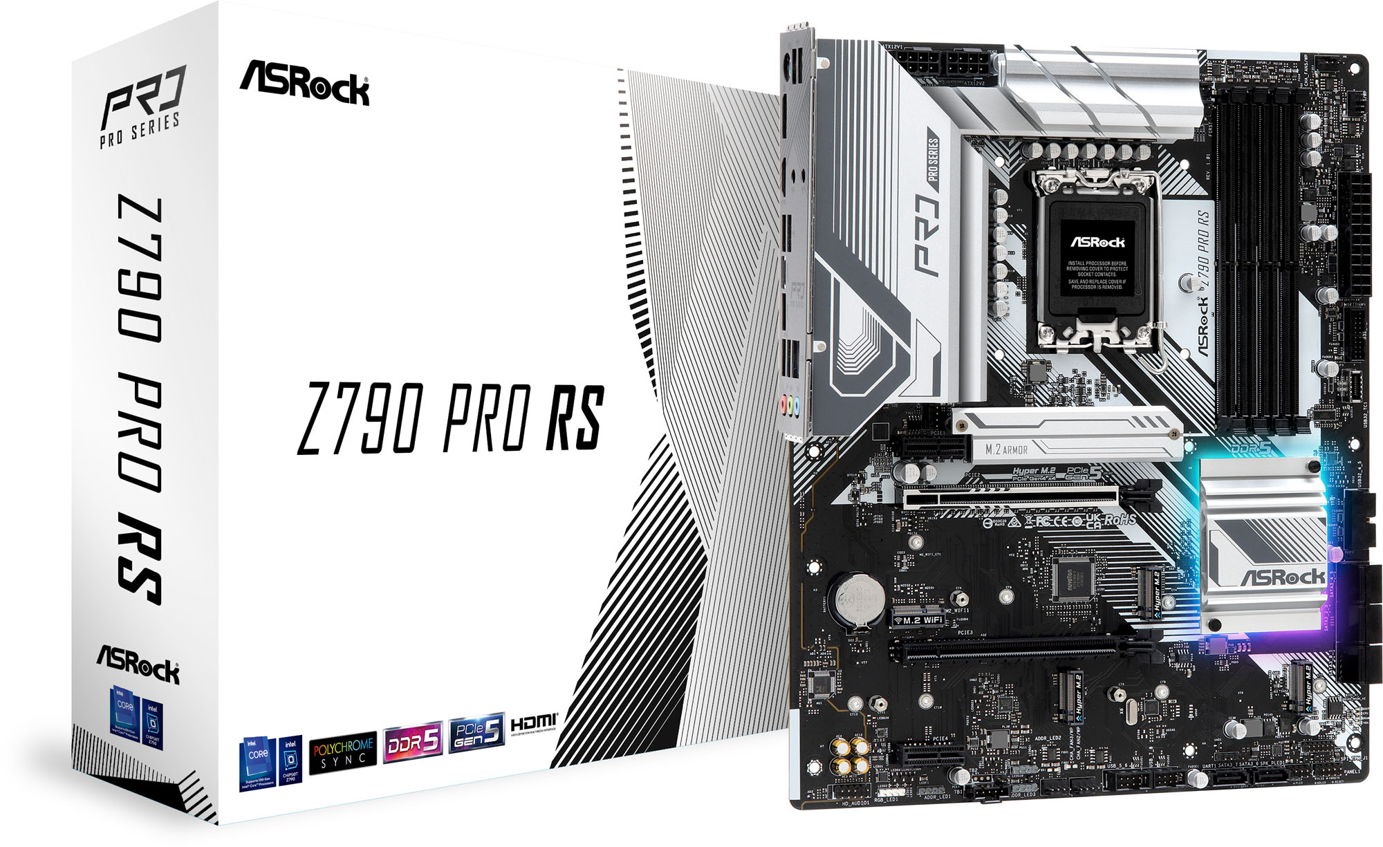 ASRock Z790 Pro RS Intel Socket 1700 Motherboard - 90-MXBK40-A0UAYZ | CCL