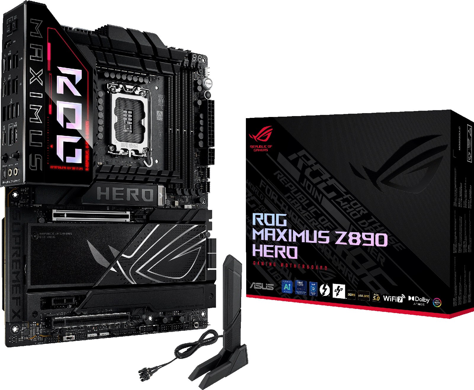 ASUS ROG Maximus Z890 Hero Intel Socket 1851 Motherboard - 90MB1ID0 ...