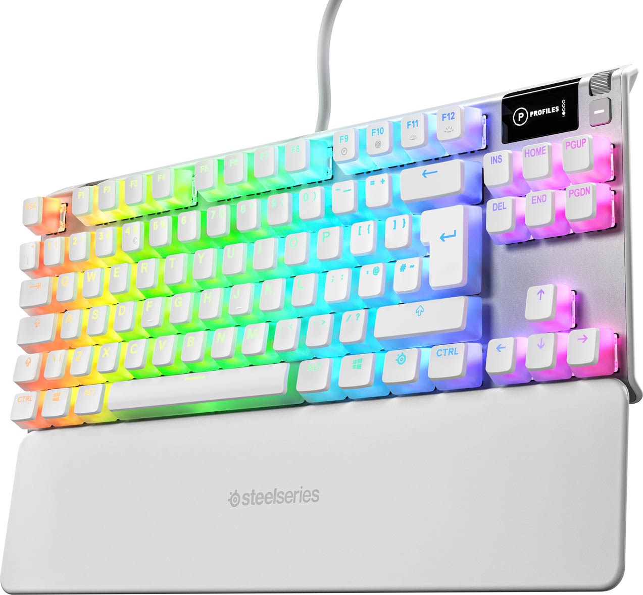 SteelSeries Apex 7 TKL Ghost Mechanical Gaming Keyboard with QX2 Red ...