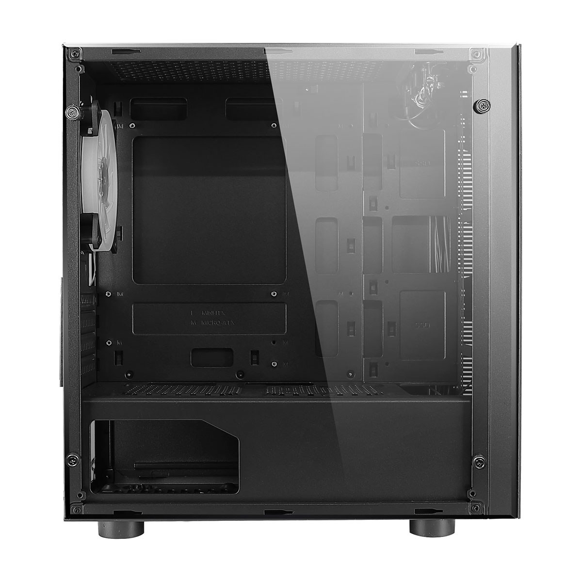 CiT Seven Mini Tower Gaming Case - Black - CiT-SEVEN | CCL