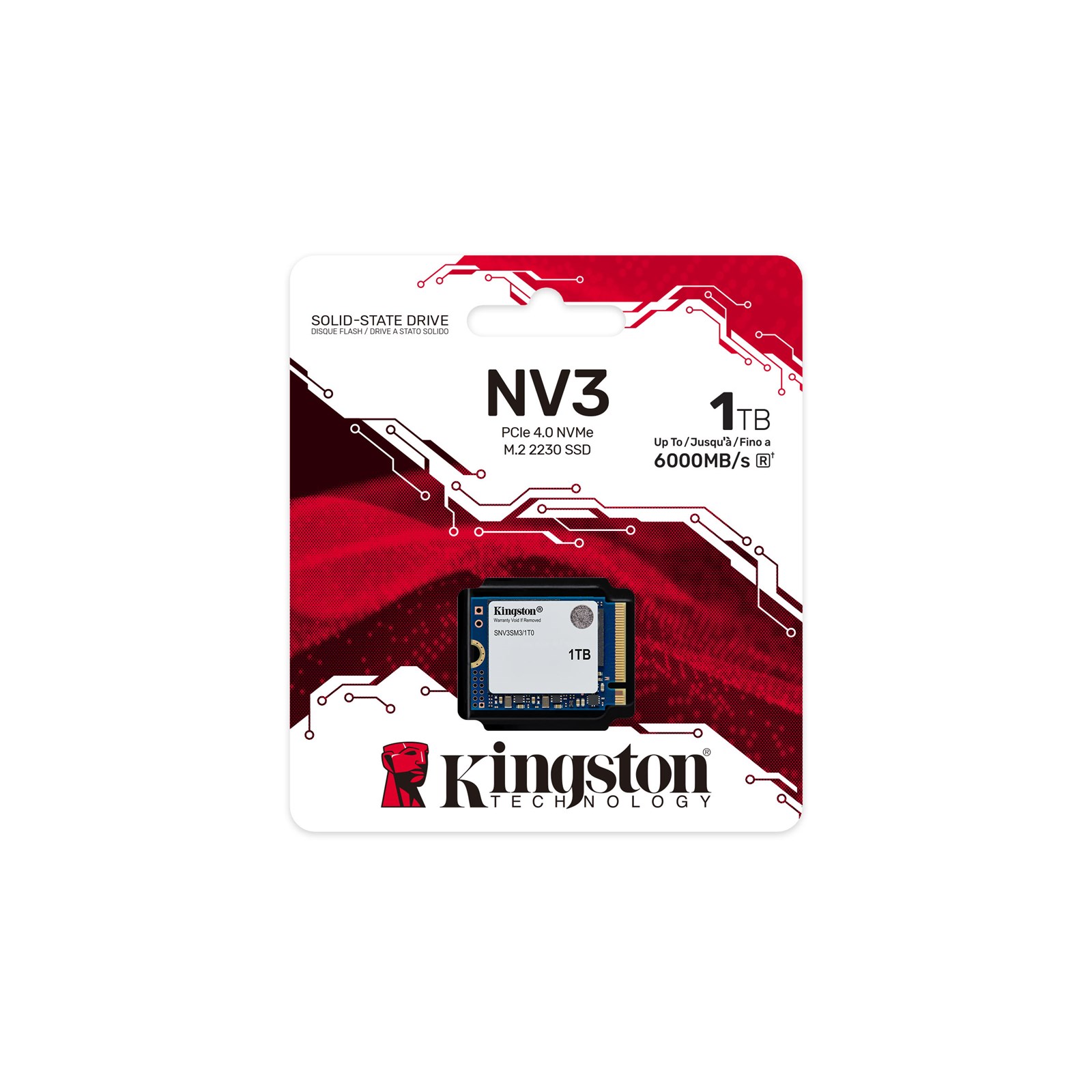 1TB Kingston NV3 PCIe 4.0 x4 NVMe SSD - SNV3SM3/1T0 | CCL