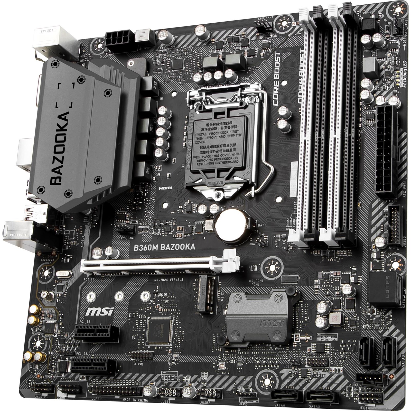 MSI B360M BAZOOKA Intel Socket 1151 Motherboard - B360M BAZOOKA | CCL ...