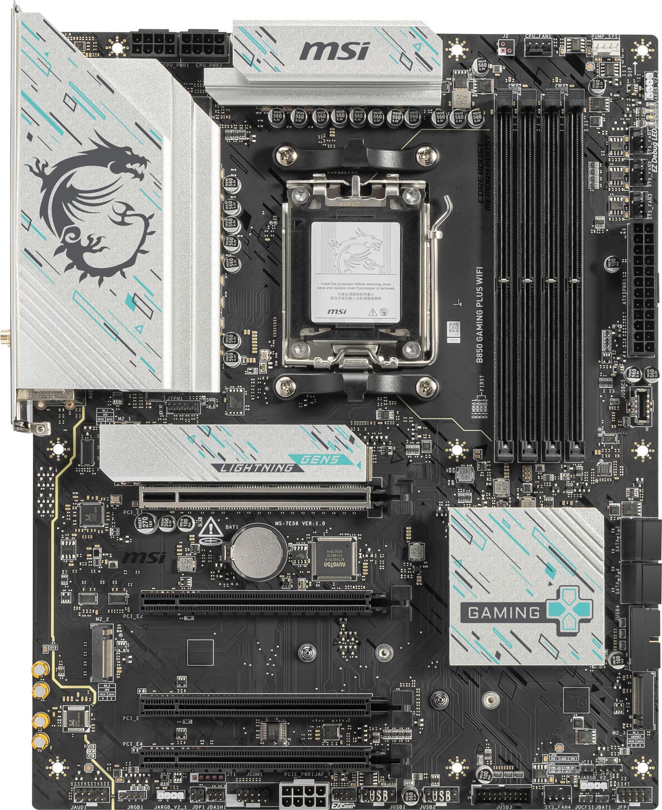 MSI B850 GAMING PLUS WIFI AMD Socket AM5 Motherboard - B850 GAMING PLUS ...