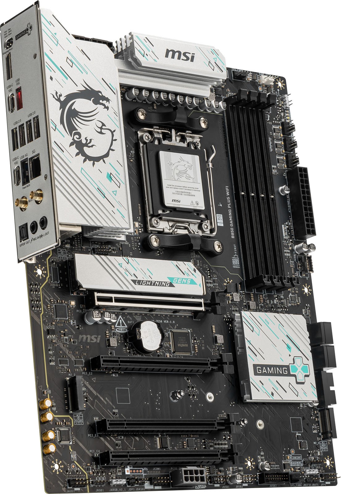 MSI B850 GAMING PLUS WIFI AMD Socket AM5 Motherboard - B850 GAMING PLUS ...